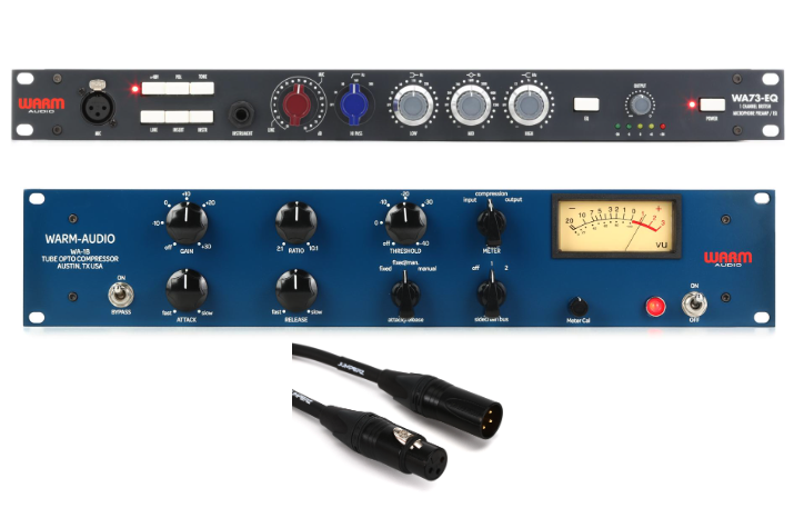 Warm Audio WA73-EQ Microphone Preamp & EQ and WA-1B Optical Compressor | Sweetwater
