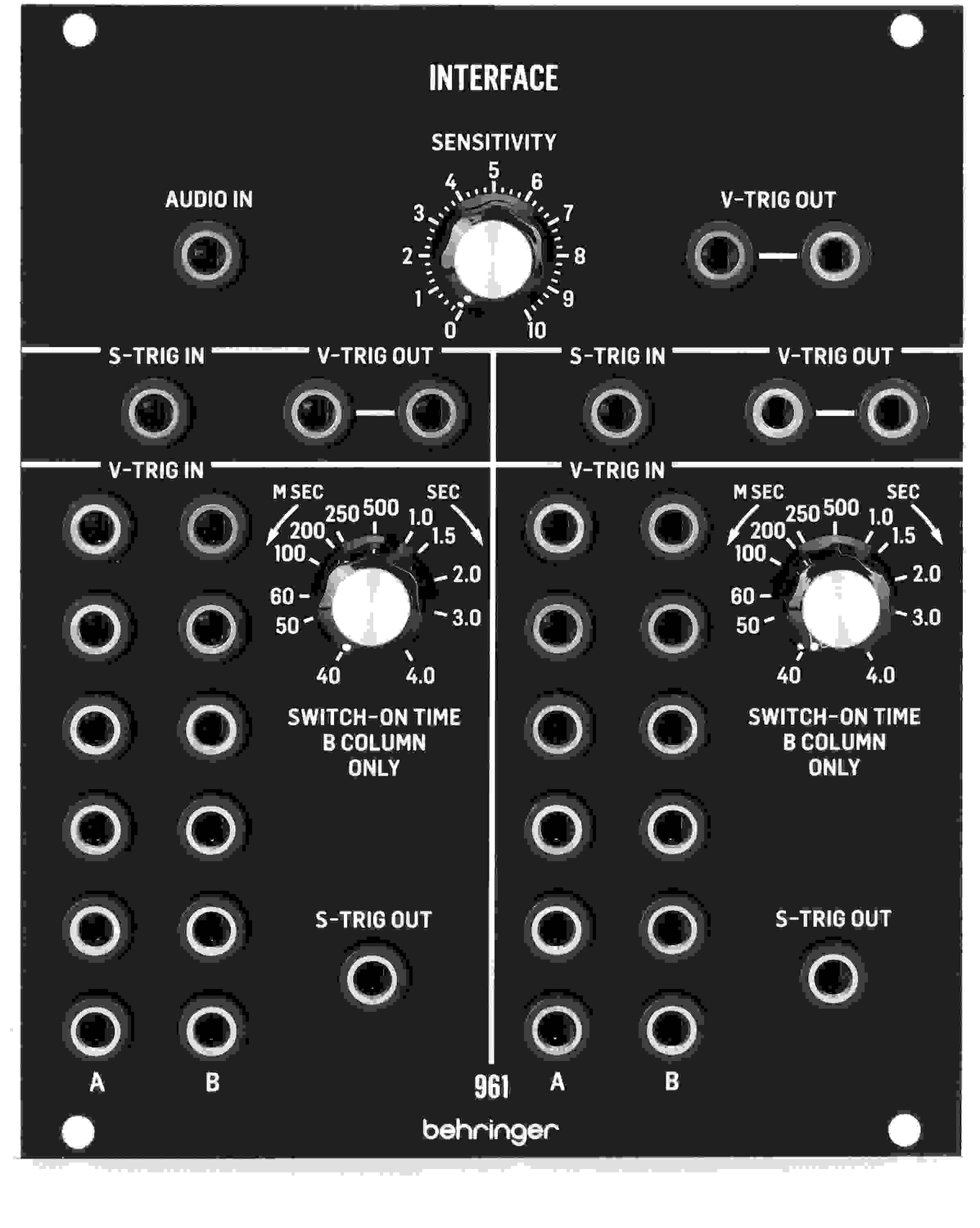 Behringer 961 Interface Analog Multi-channel Trigger Converter Eurorack Module | Sweetwater