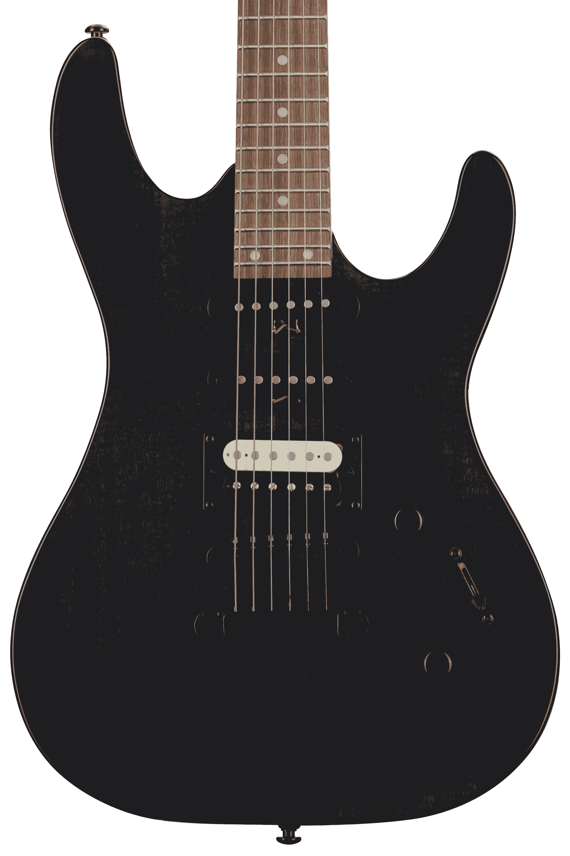 Kramer Striker Figured HSS Electric Guitar - Transparent Black | Sweetwater