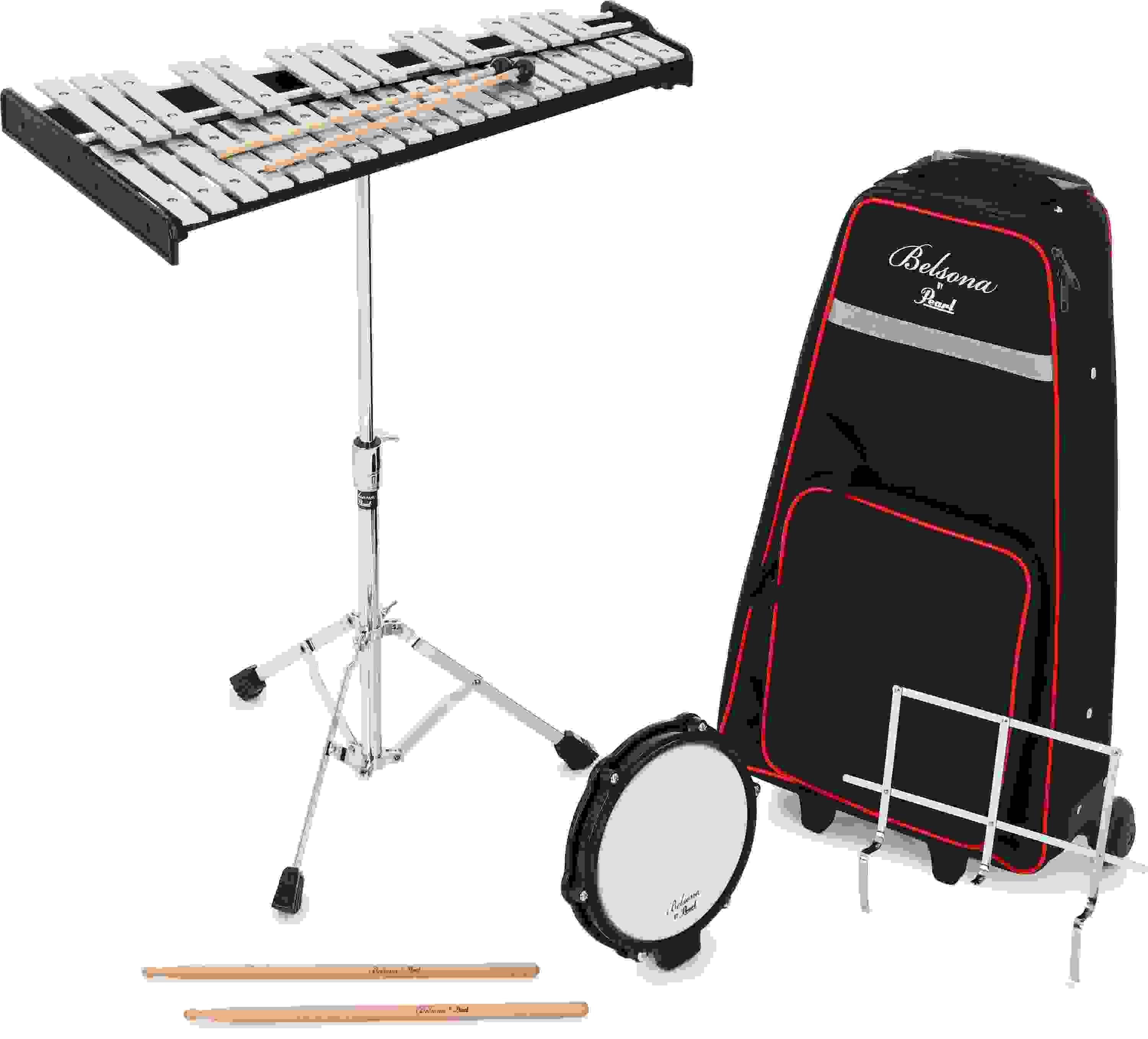 Pearl Belsona Student Bell Kit with Rolling Case | Sweetwater