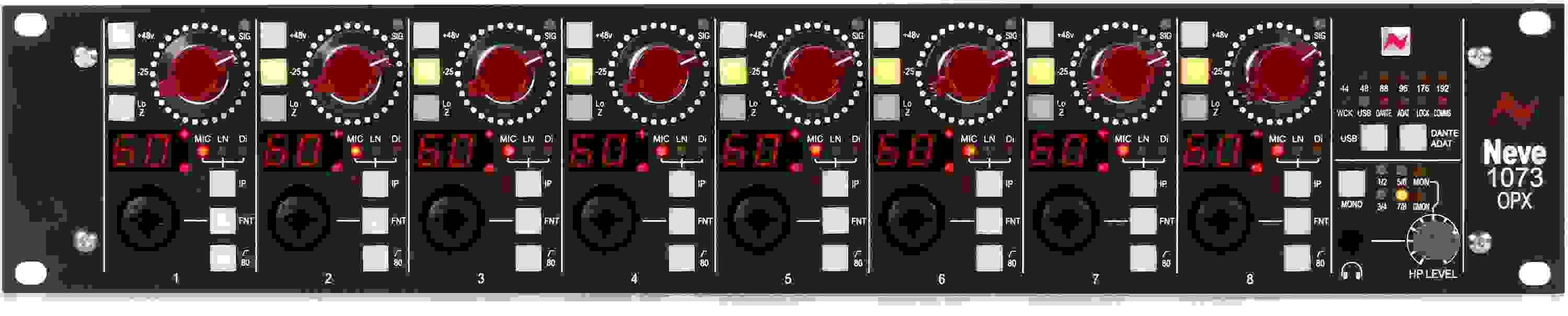 Neve 1073OPX 8-channel Microphone Preamp with Remote Control and USB ...