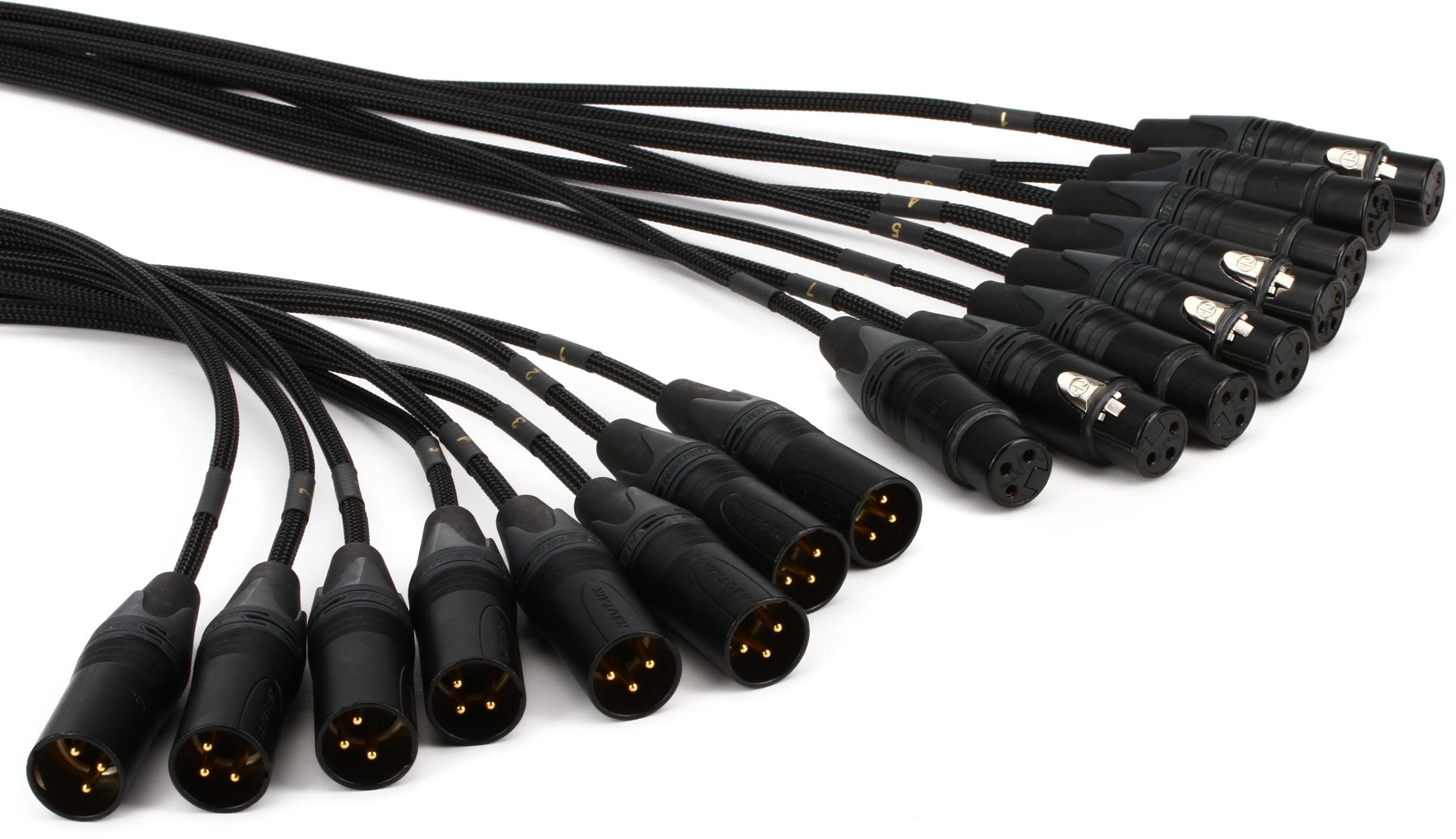 Mogami Gold 8 XLR-XLR 8-channel XLR Male to XLR Female Snake - 5 foot ...