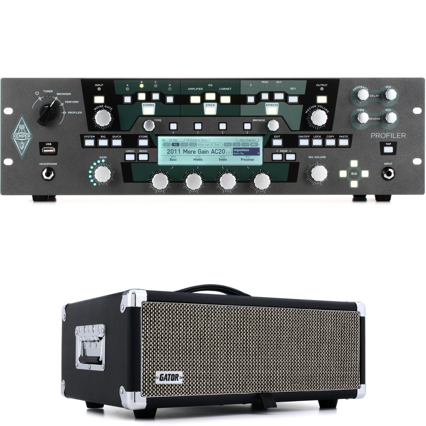 Kemper Profiler Rack Rackmount Profiling Amp Head and Vintage Amp Vibe ...