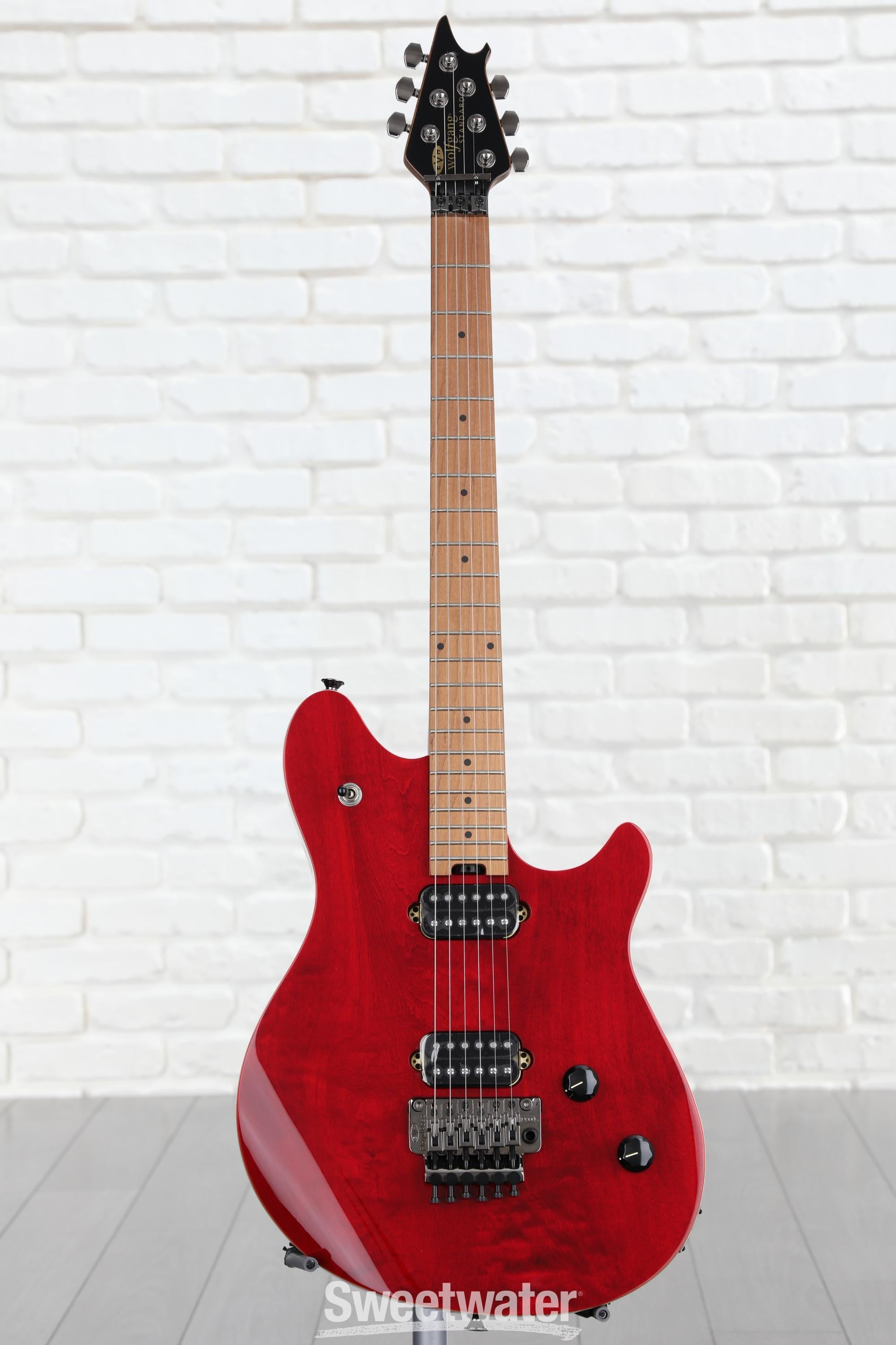 EVH Wolfgang WG Standard QM Electric Guitar - Wine Red | Sweetwater