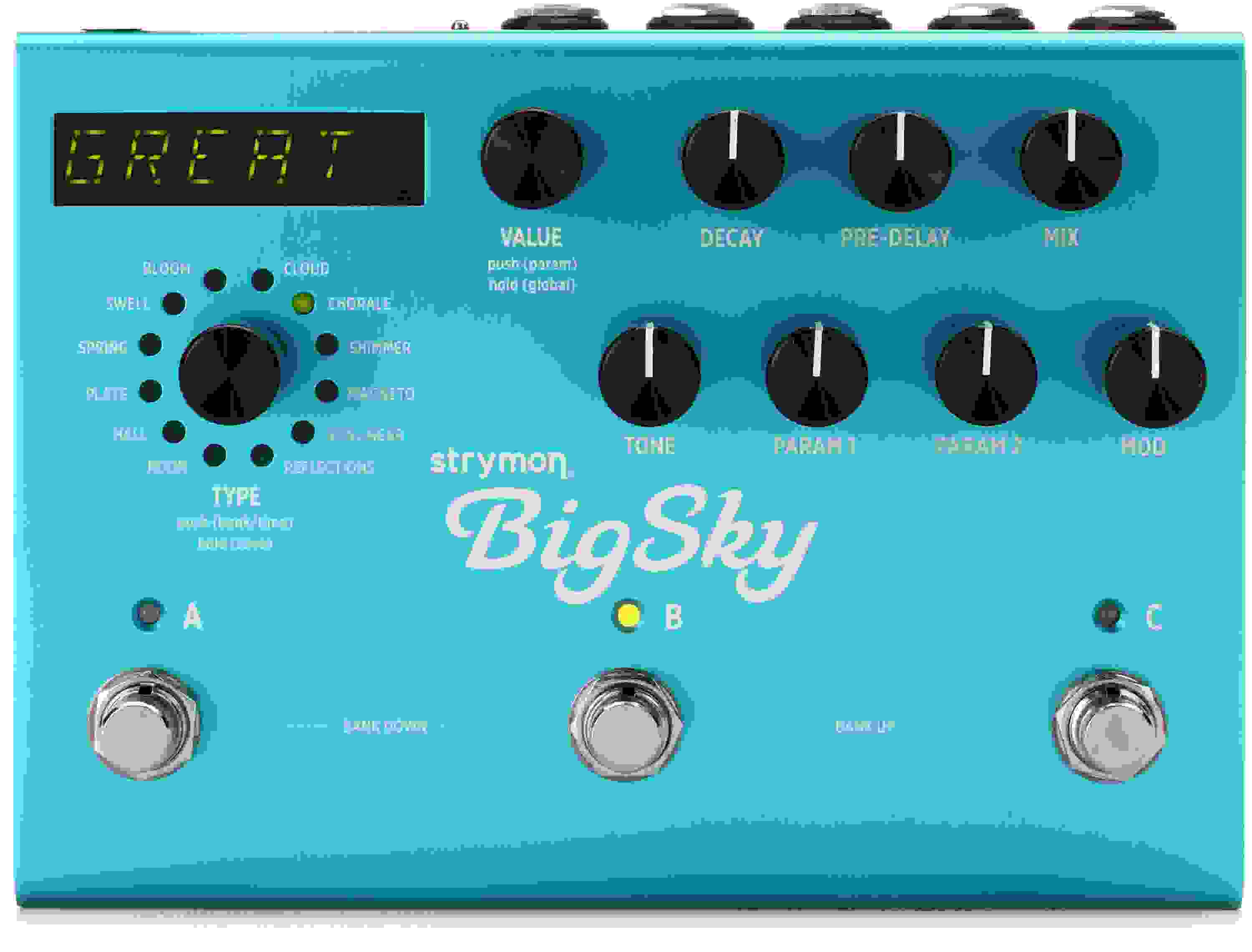 Strymon BigSky Multidimensional Reverb Pedal | Sweetwater