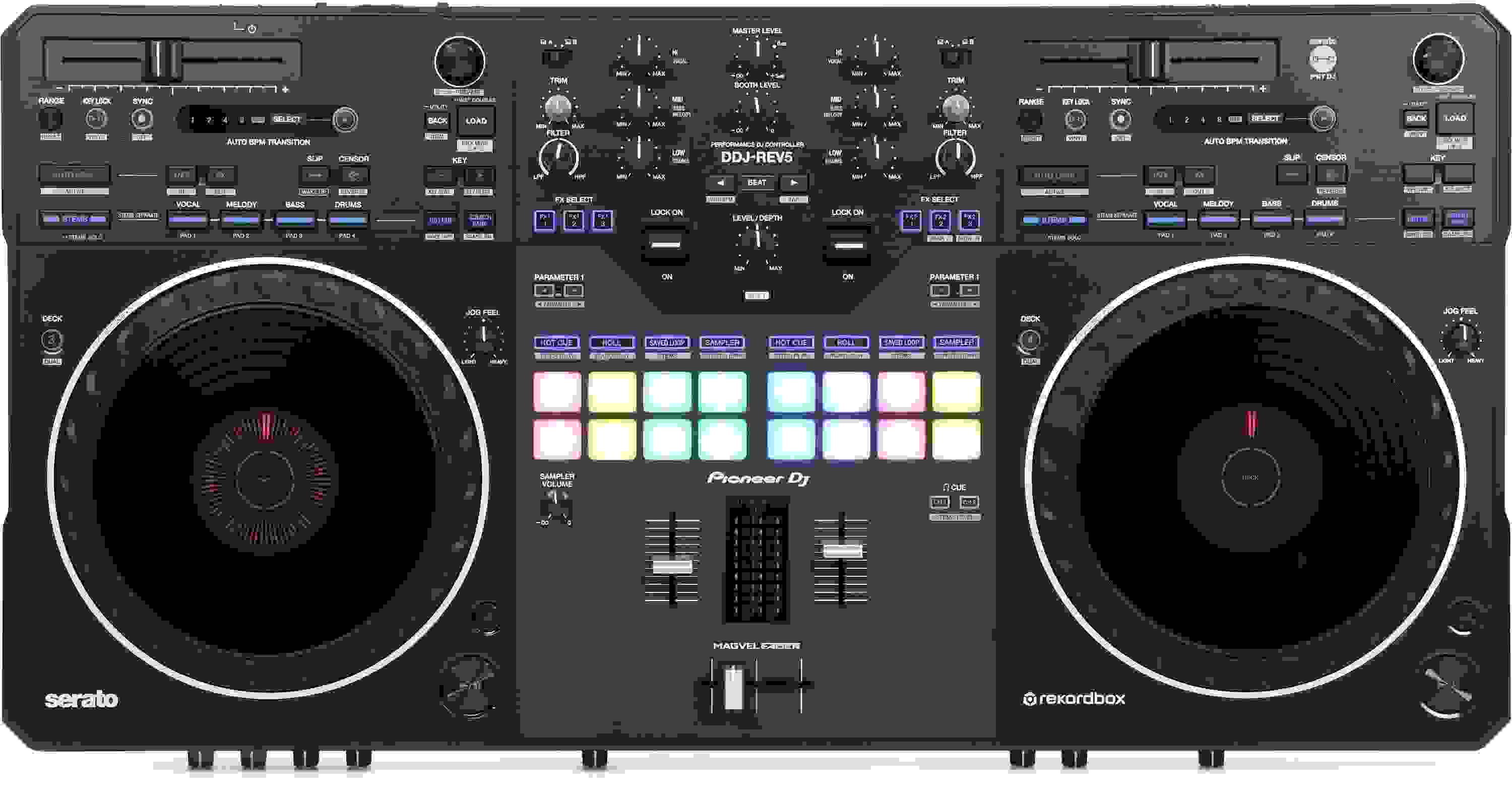 Pioneer DJ DDJ-REV5 4-deck DJ Controller with Stem Separation | Sweetwater