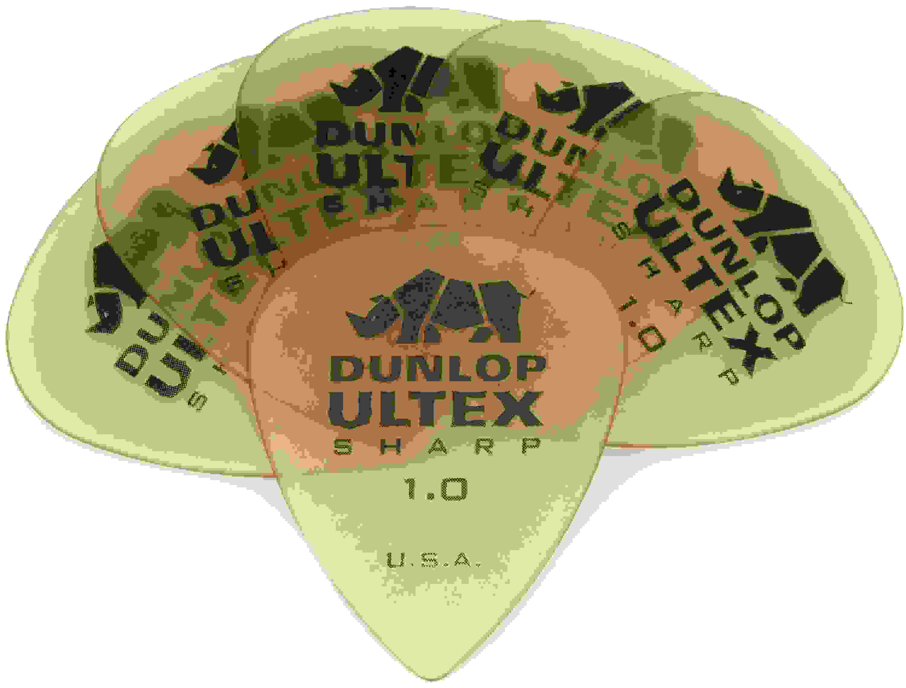 Dunlop 433P100 Ultex Sharp Guitar Picks 1.0mm 6-pack | Sweetwater