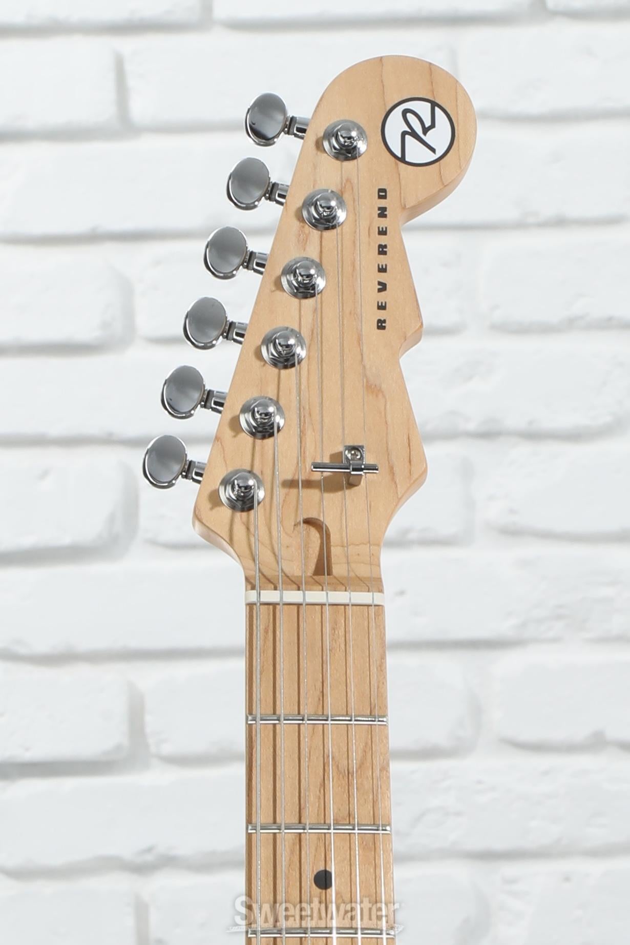 Reverend Double Agent W Electric Guitar - Midnight Black, Maple ...