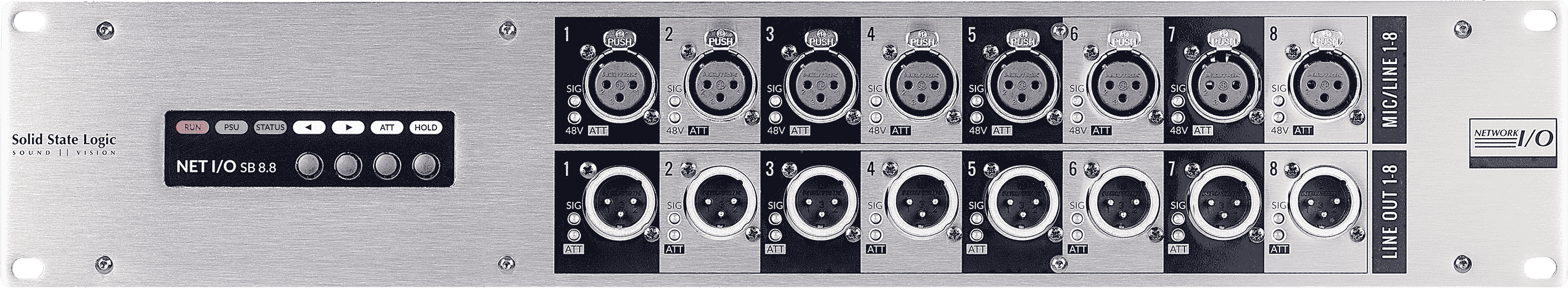 Solid State Logic SB 8.8 Network I/O Stagebox | Sweetwater