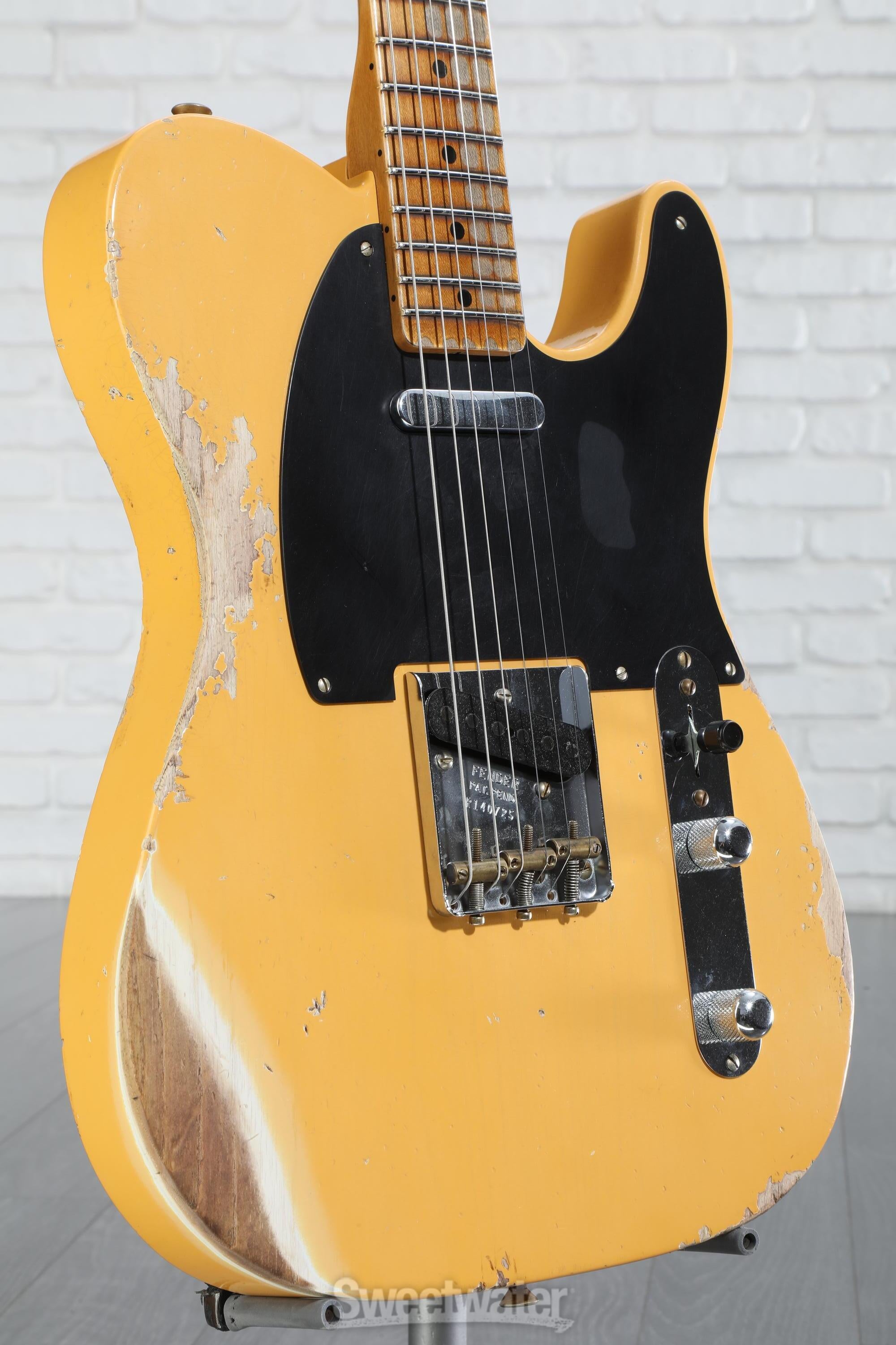 Fender Custom Shop '52 Telecaster Heavy Relic - Aged Nocaster Blonde ...
