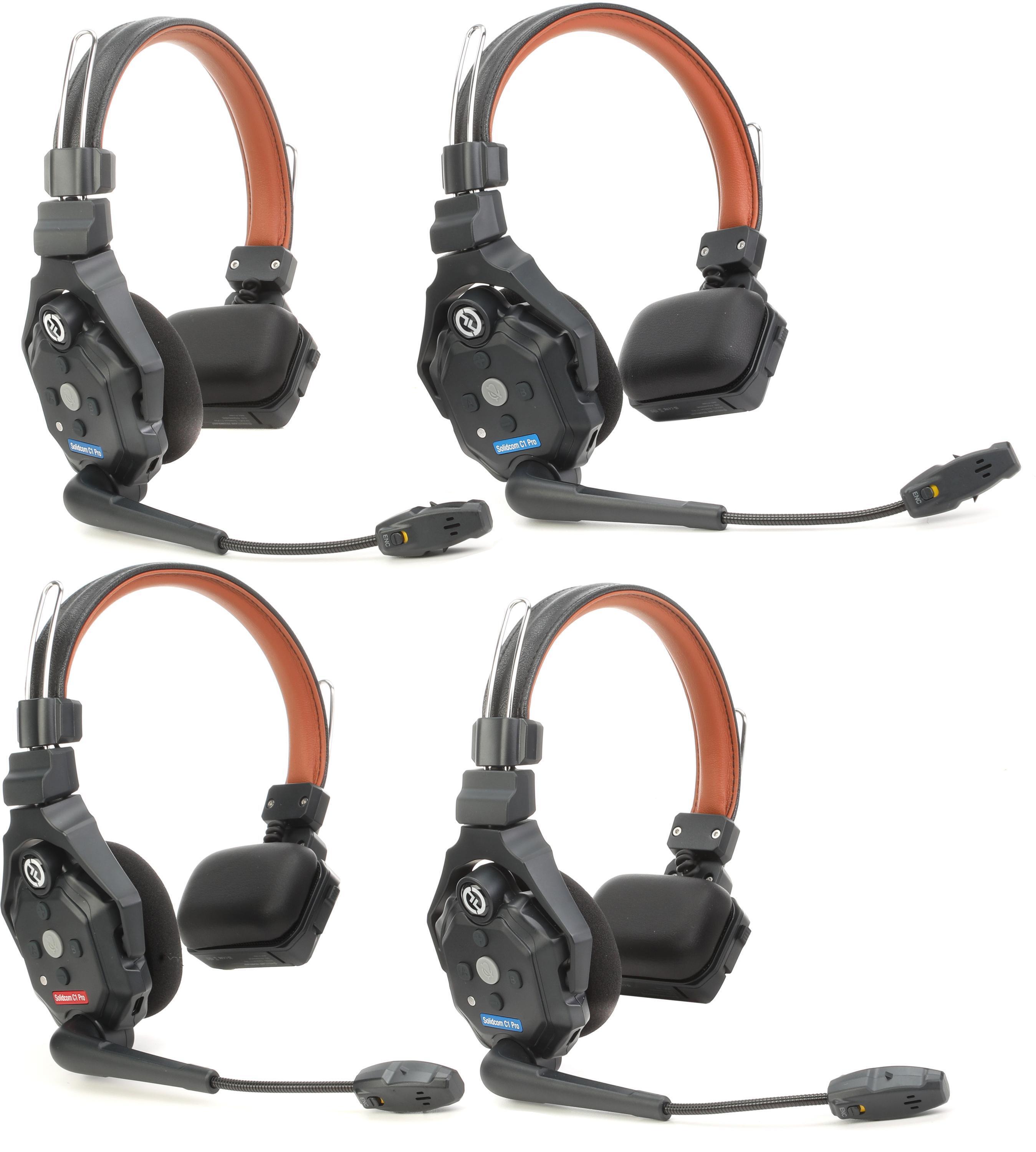 Hollyland Solidcom C1 Pro Wireless Intercom System - 4 Headsets ...