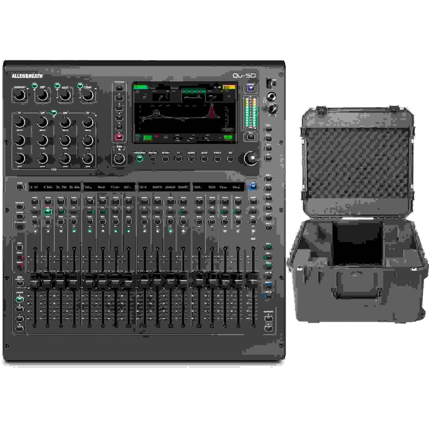 Allen & Heath Qu-5D 38-channel Digital Mixer with SKB iSeries Case ...