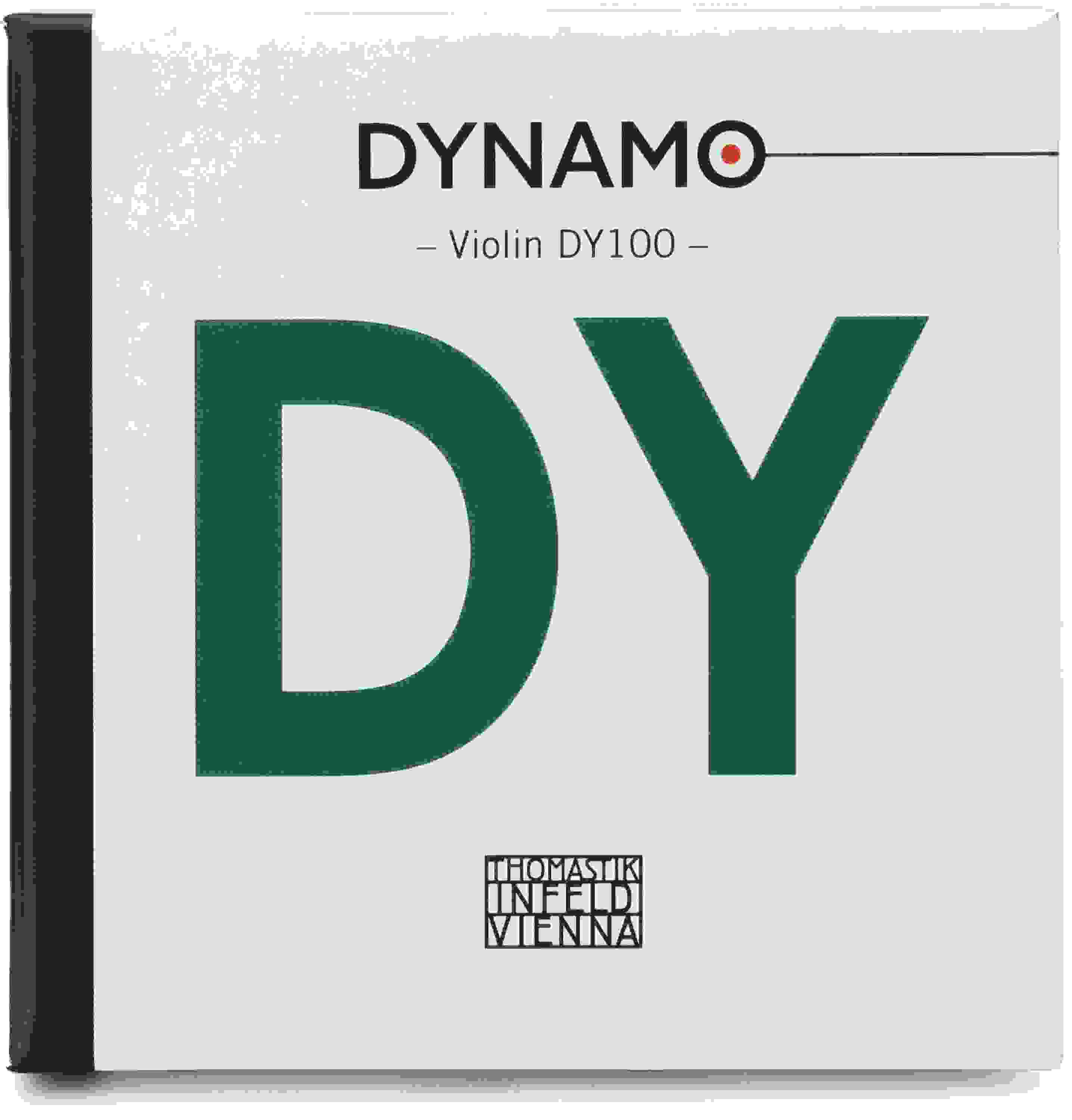 Thomastik-Infeld DY100 Dynamo Violin String Set with Silver-wound D and Ball-end E - 4/4 Size ...