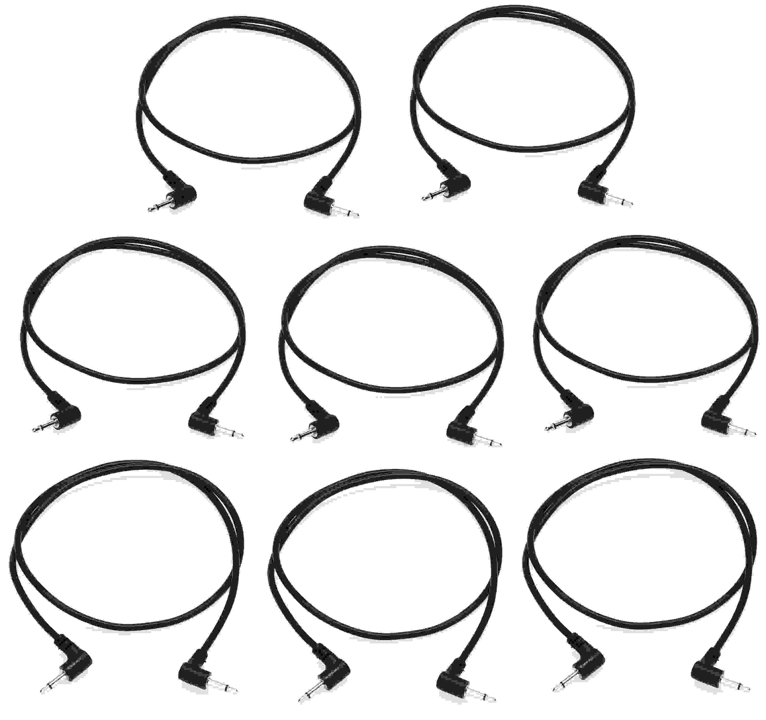 Modbap Modular Patch Cables - Angled 3.5mm TS Male to Angled 3.5mm TS ...