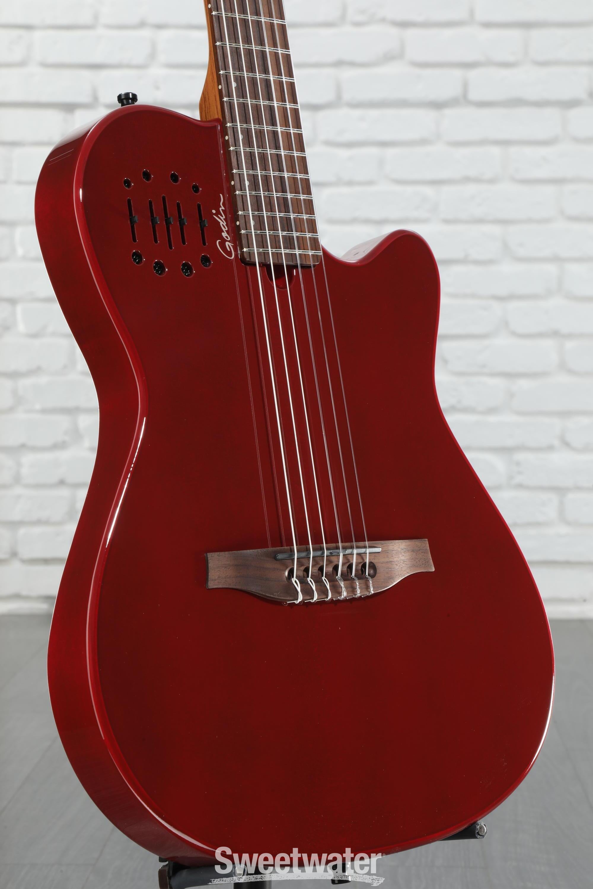 Godin Multiac Mundial Nylon Acoustic-electric Guitar - Aztek Red ...