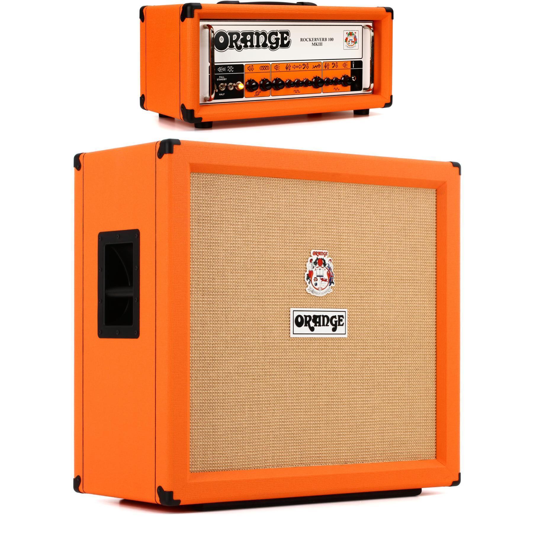 Orange Rockerverb 100 MKIII - 100-watt 2-channel Tube Head and 4x12 ...
