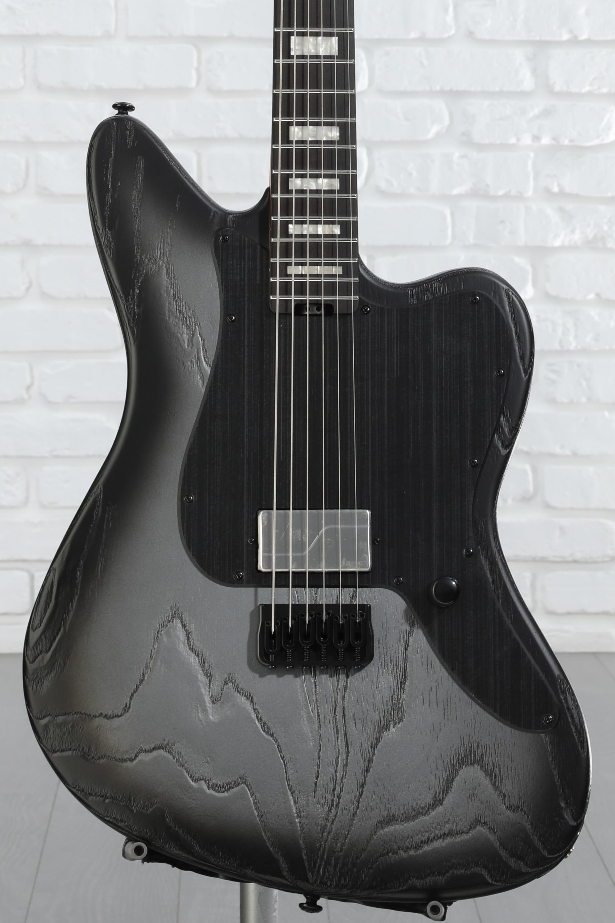 ESP LTD XJ-1B Baritone Electric Guitar - Silver Blast | Sweetwater