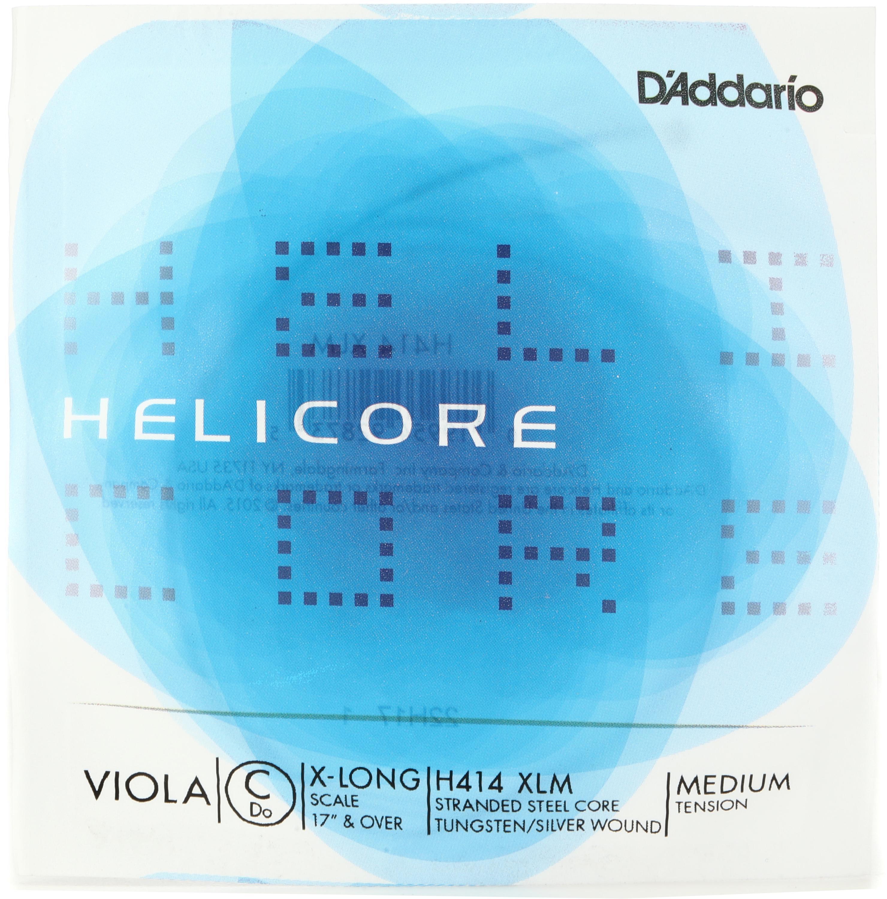 D'Addario H414 XLM Helicore Viola C String - Extra-long Scale (17+ inch ...
