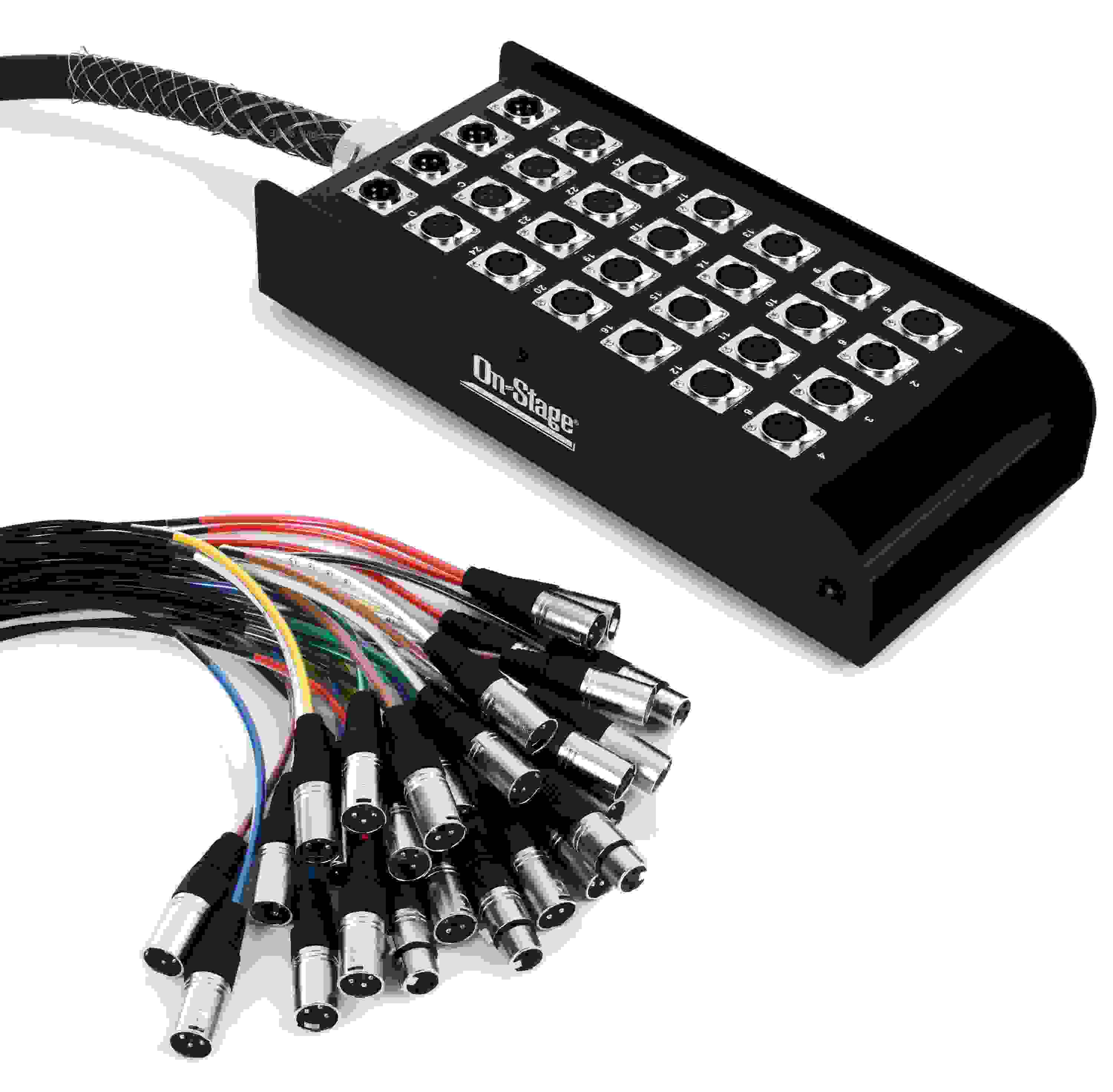 On-Stage SNK24450V2 24x4 XLR Stage Snake - 50 foot | Sweetwater