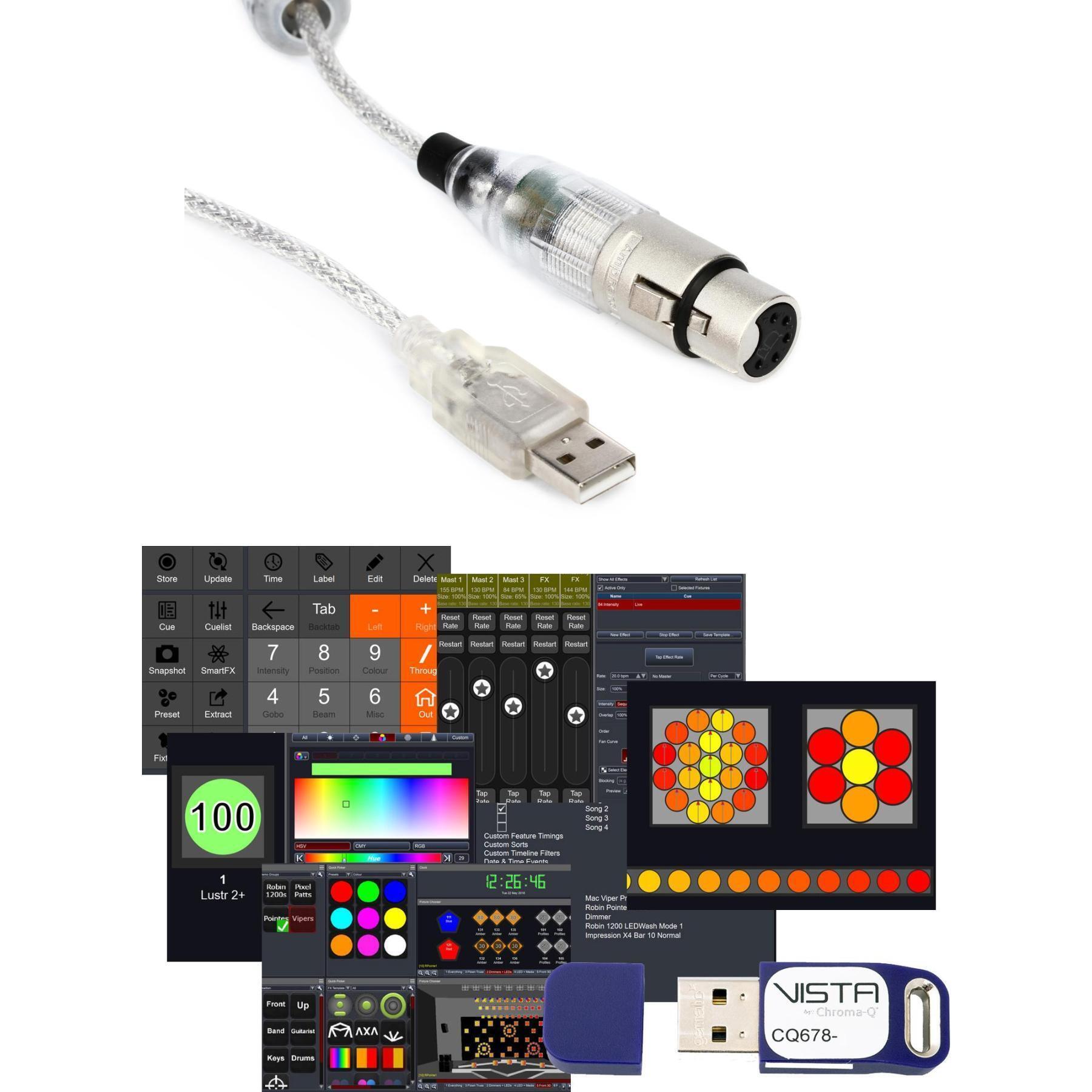 Chroma-Q UD512 USB DMX Lighting Interface with Software Lighting ...