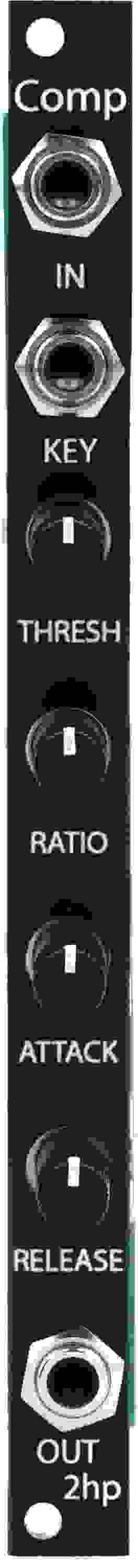 2HP Comp Eurorack Compressor Module with Sidechain Input - Black ...