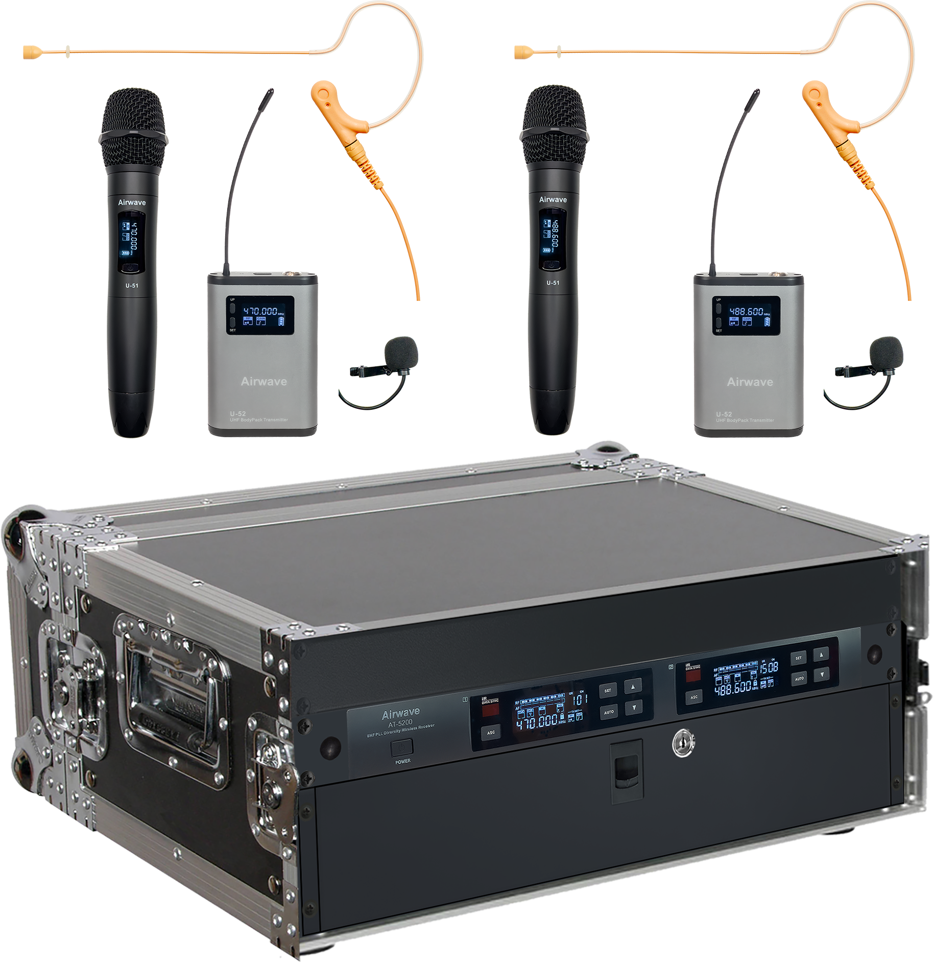 Airwave Technologies AT-RS2 2-channel Wireless Microphone System ...