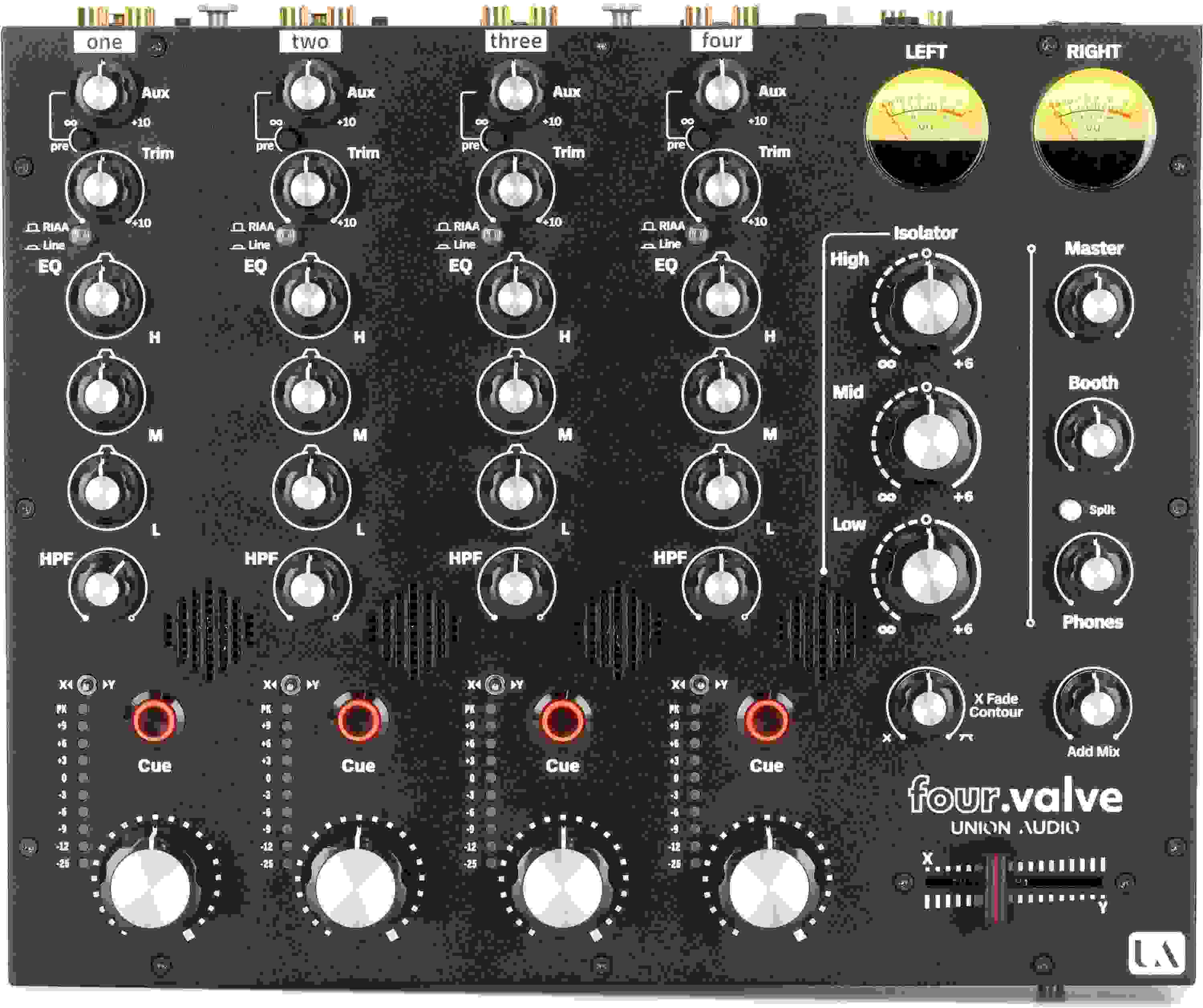 Union Audio four.valve 4-channel Analog Rotary DJ Mixer | Sweetwater