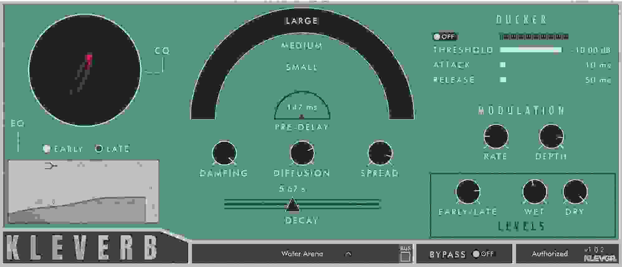 Klevgrand Kleverb Algorithmic Reverb Plug-in | Sweetwater