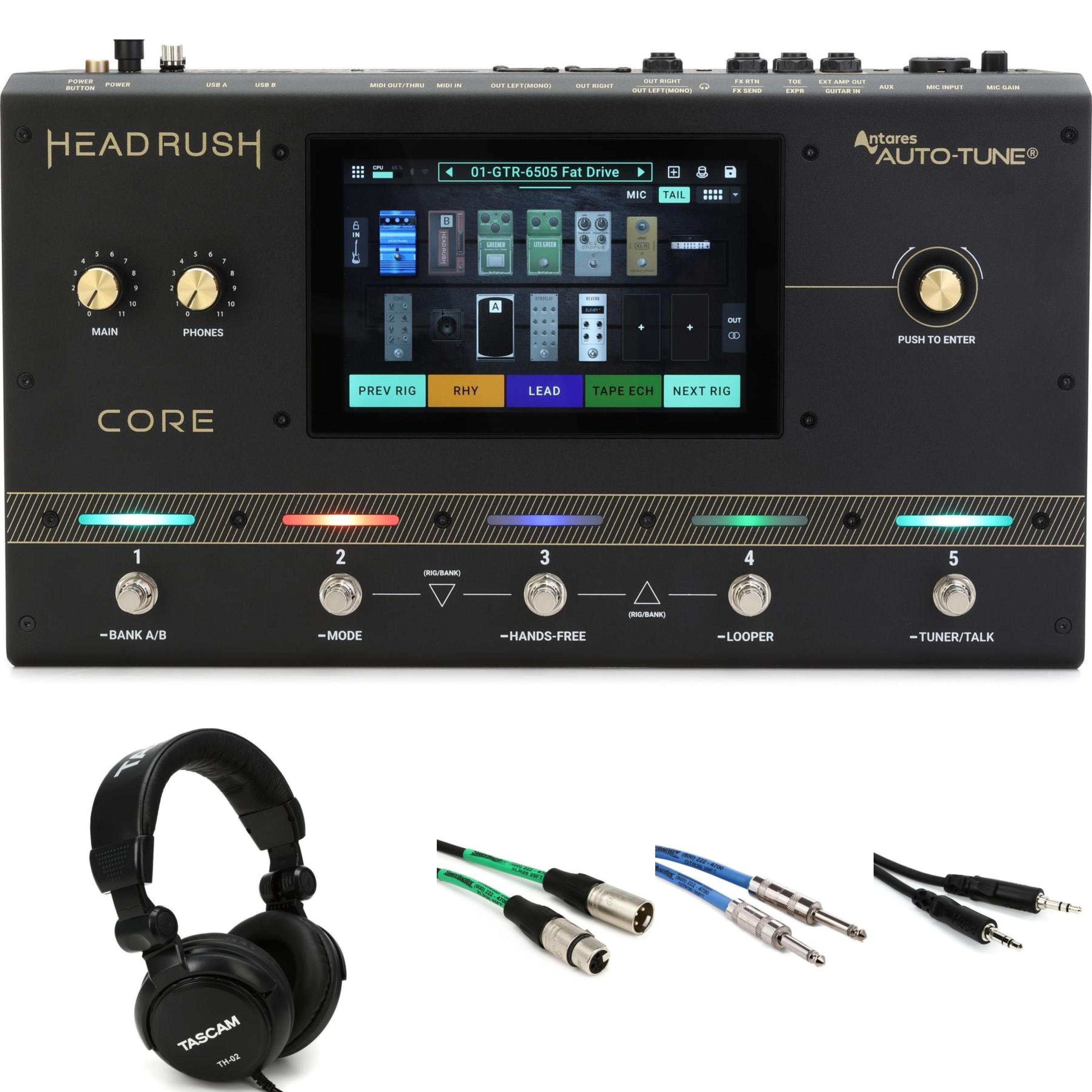 Headrush Core Guitar Multi-effect/Amp Modeler/Vocal Processor Unit ...