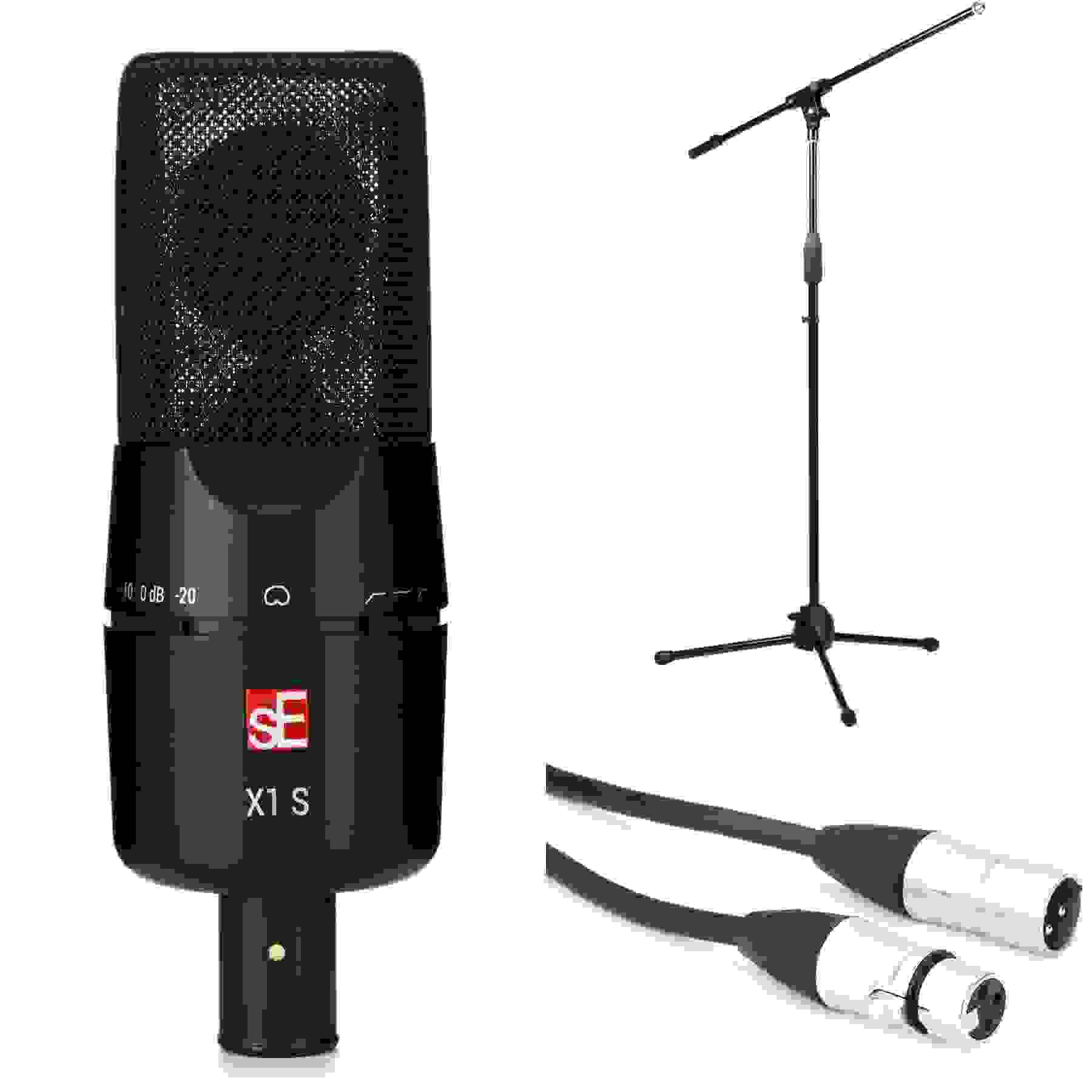 sE Electronics X1 S Large-diaphragm Condenser Microphone with Stand and ...