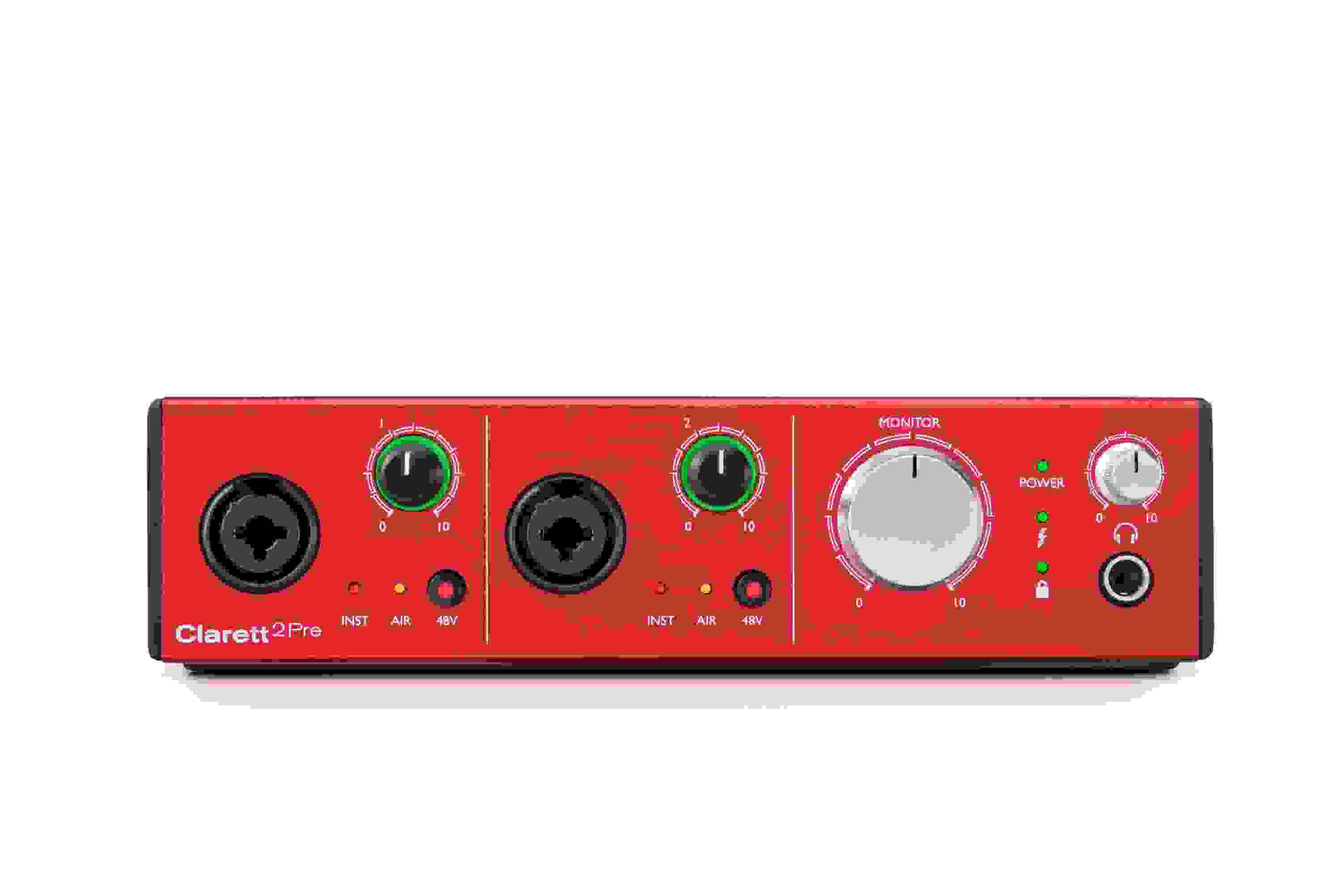 Focusrite Clarett 2Pre 10x4 Thunderbolt Audio Interface | Sweetwater