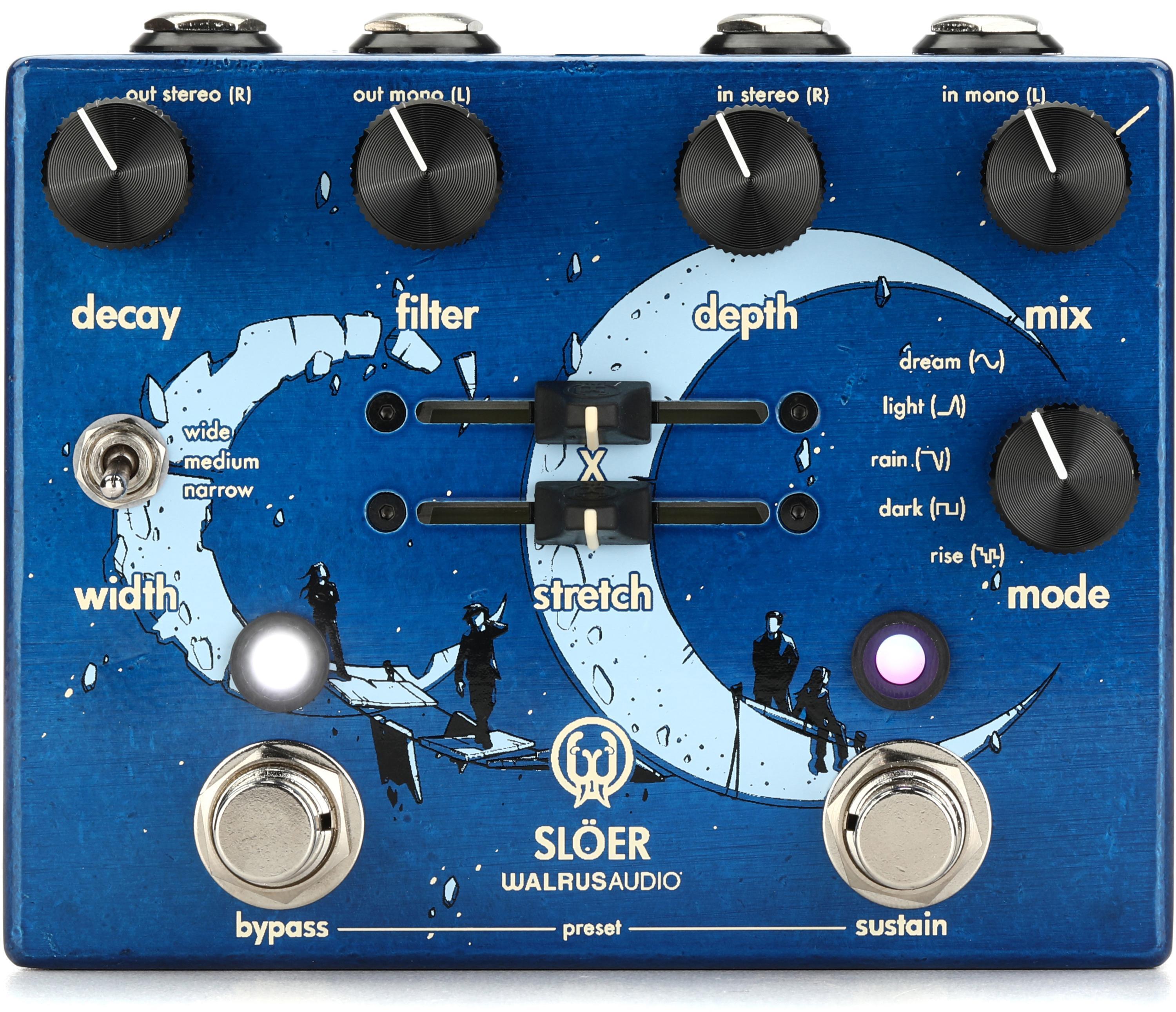 Walrus Audio Slöer Stereo Ambient Reverb Pedal - Blue | Sweetwater