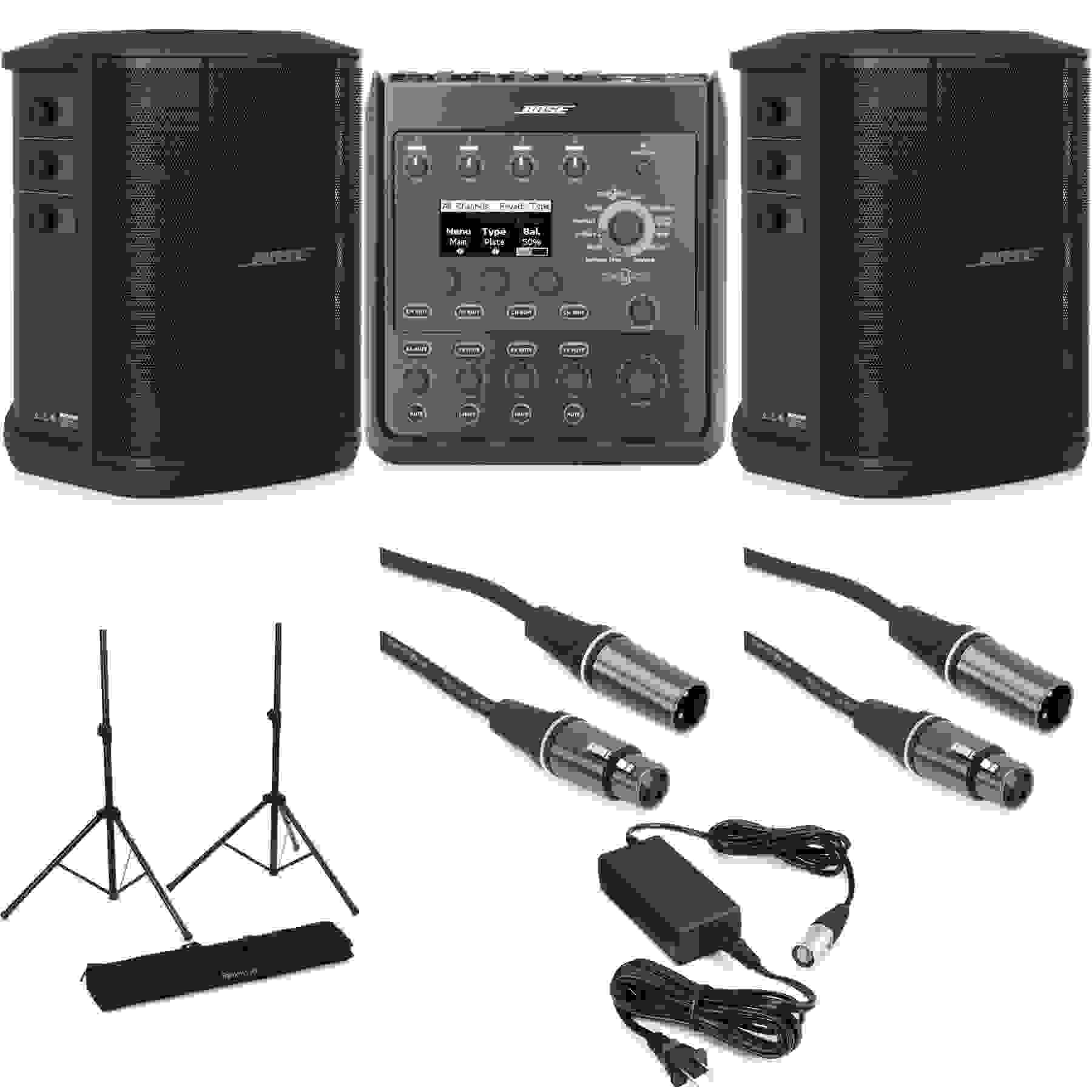 Bose S1 Pro+ Multi-position PA System and T4S 4-Channel Mixer Stand ...