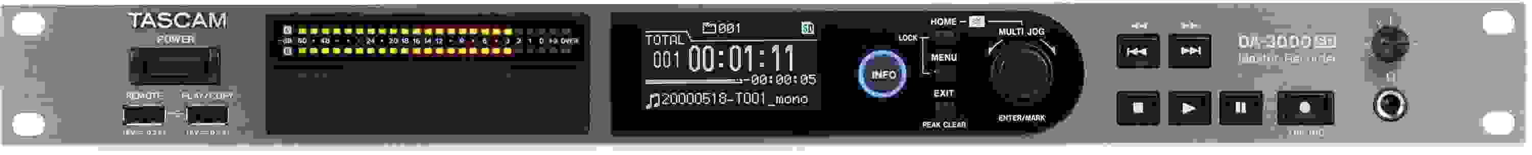 TASCAM DA-3000SD 2-channel DSD/PCM Master Recorder and AD/DA Converter ...