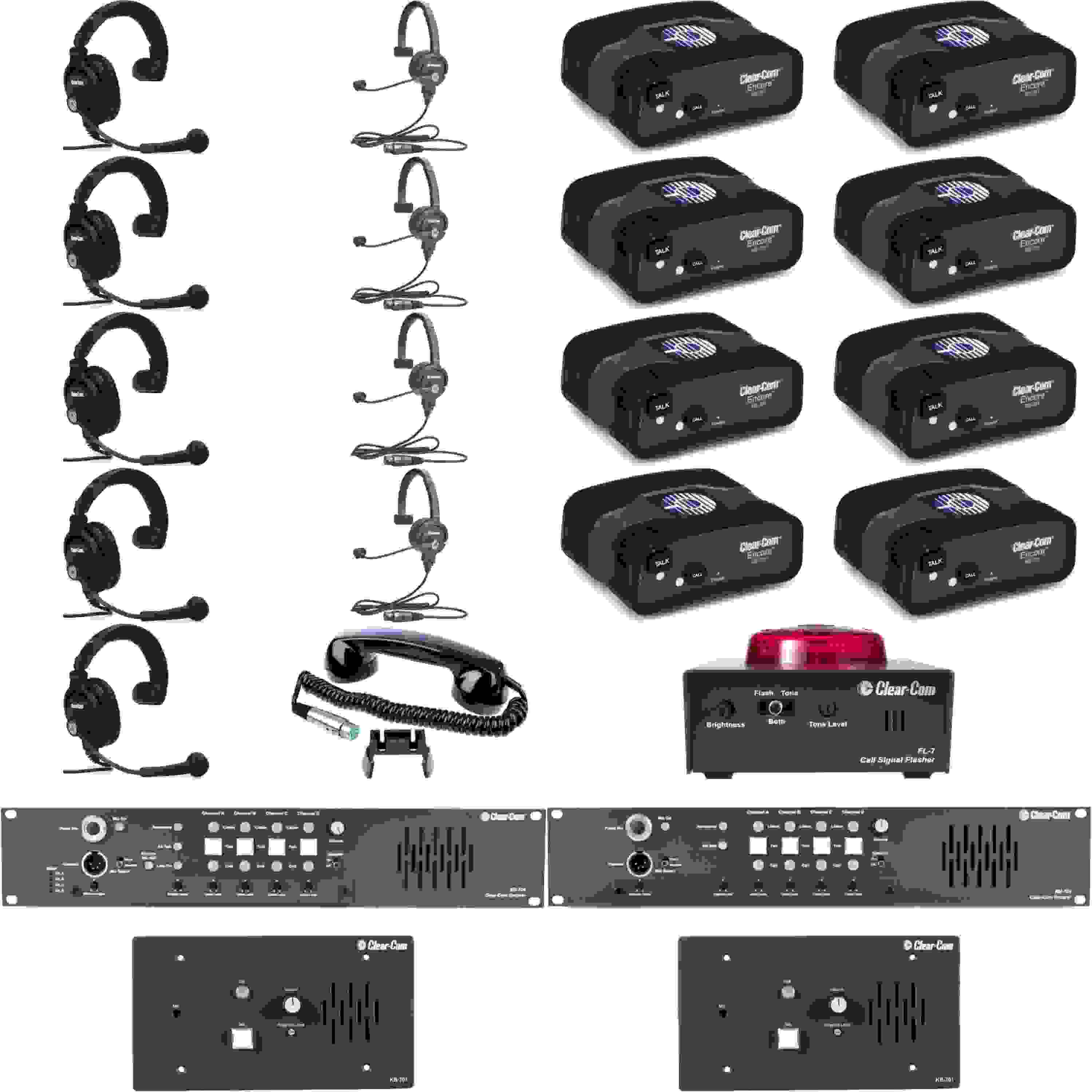 Clear-Com Encore Analog Partyline Intercom - Complete System | Sweetwater