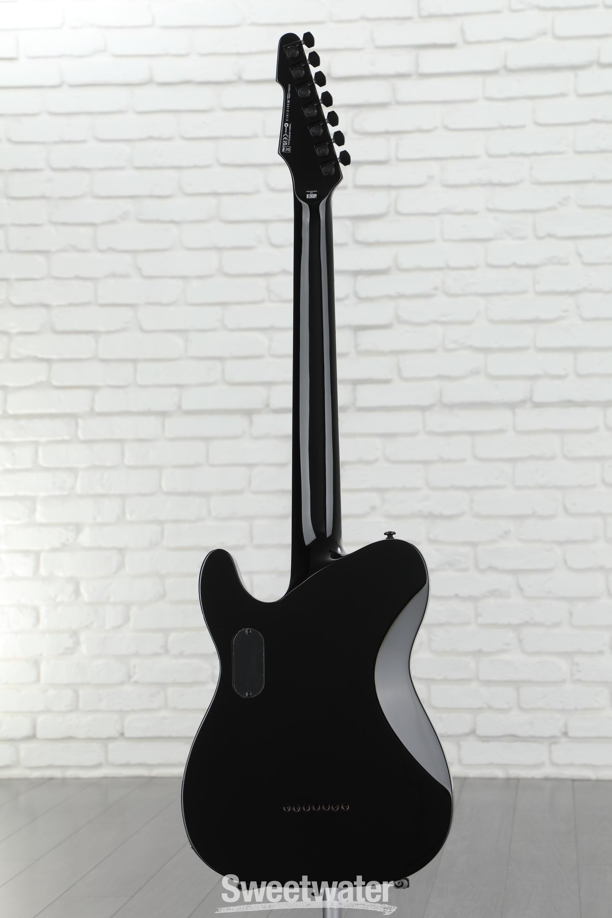 ESP LTD SCT-607B Stephen Carpenter Signature 7-string Baritone Electric Guitar - Black | Sweetwater