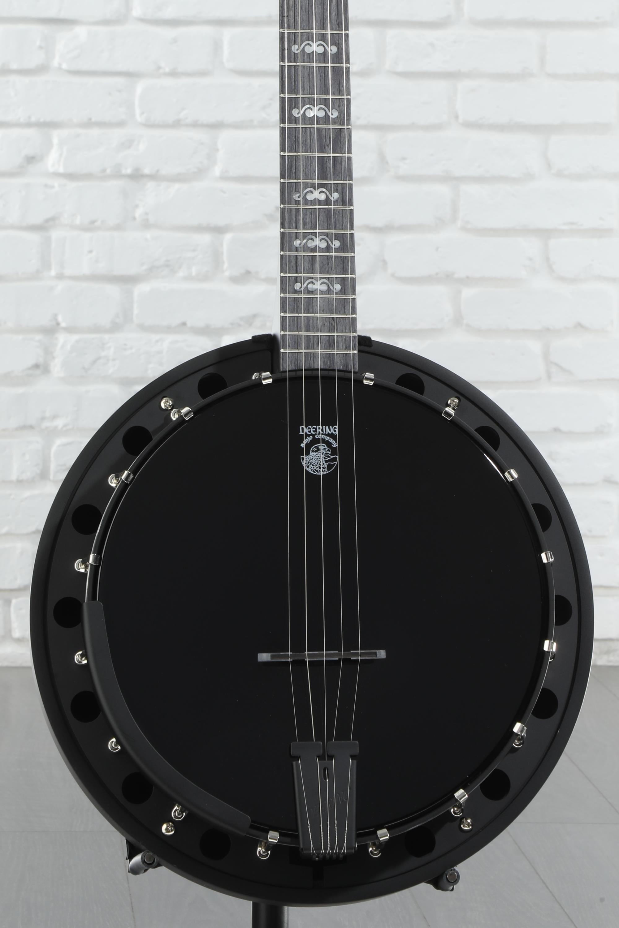 Deering Goodtime Blackgrass 5-string Resonator Banjo - Midnight Maple ...