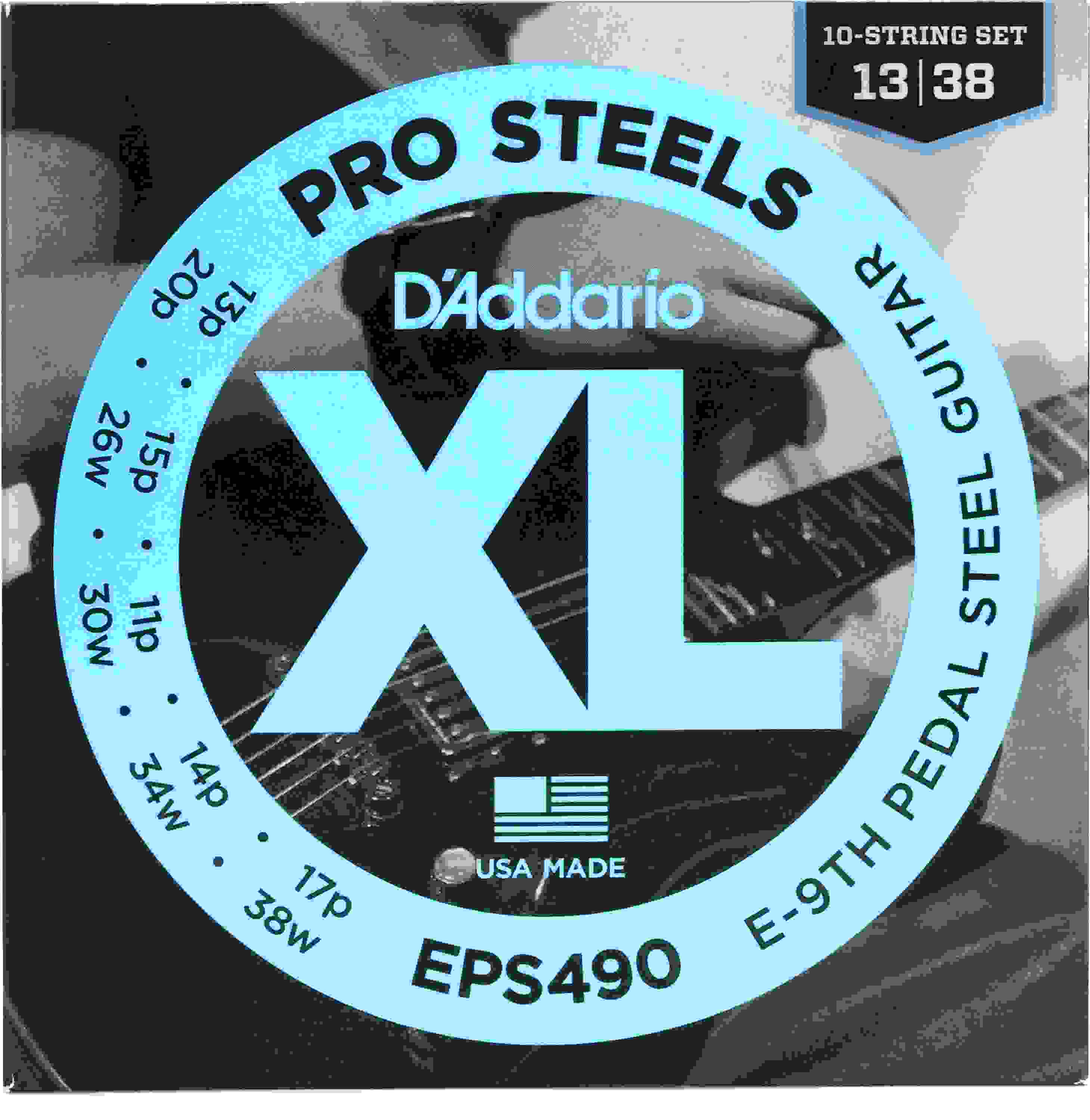 D'Addario EPS490 - E-9th Pedal Steel Strings | Sweetwater