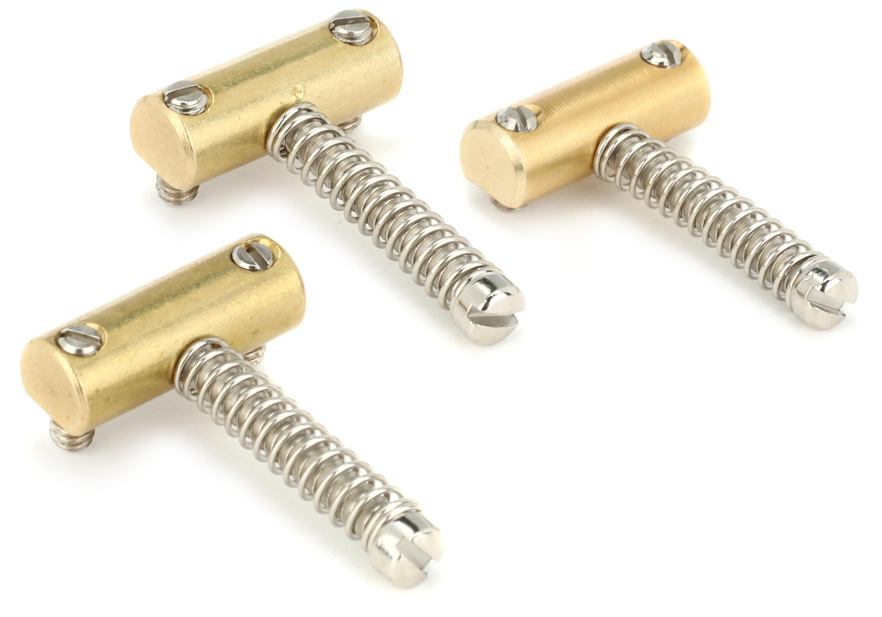 Fender Pure Vintage '52 Telecaster Saddle Kit (Set of 3) - Brass ...