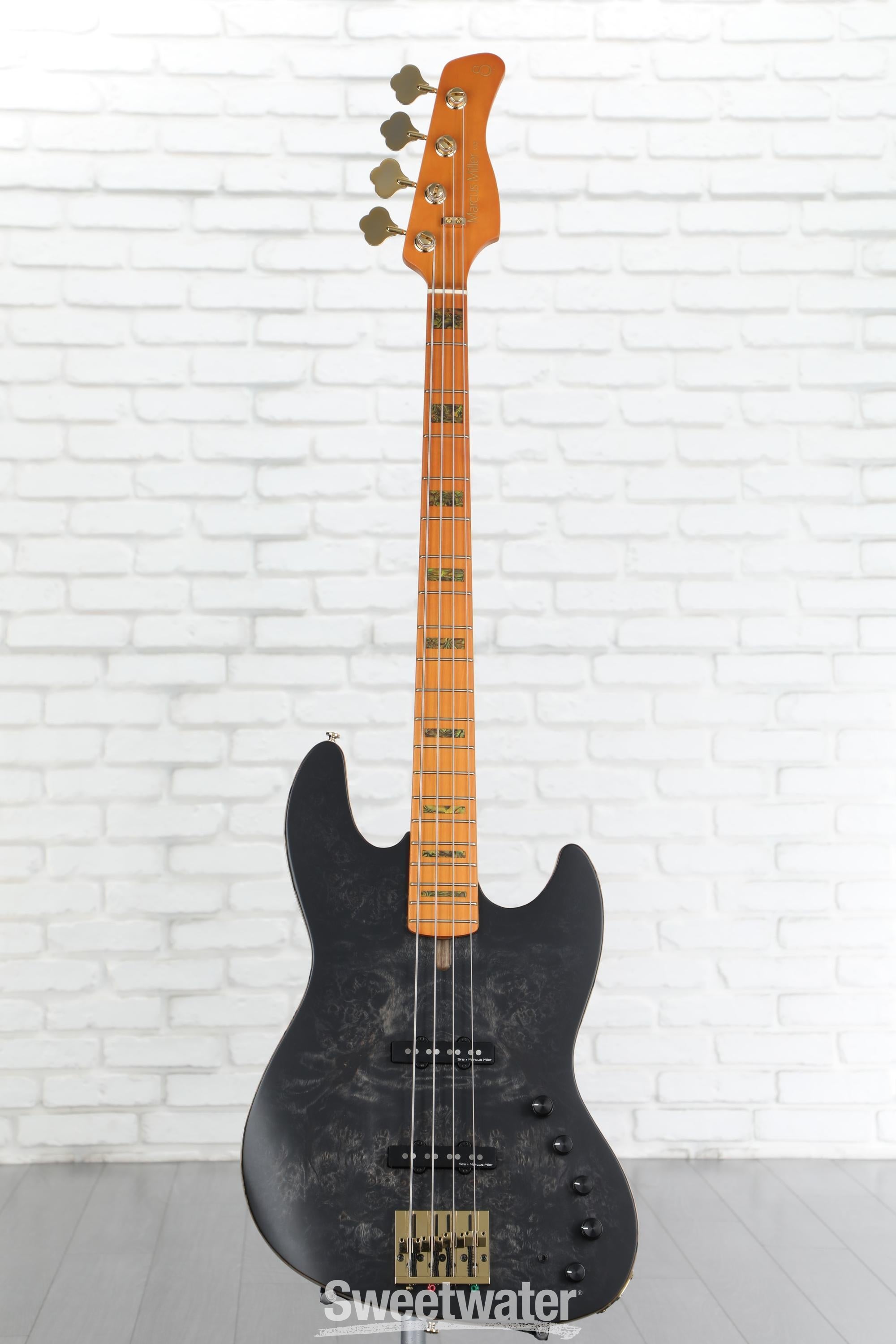 Sire Marcus Miller V10 4-string Bass Guitar - Trans Black Satin ...