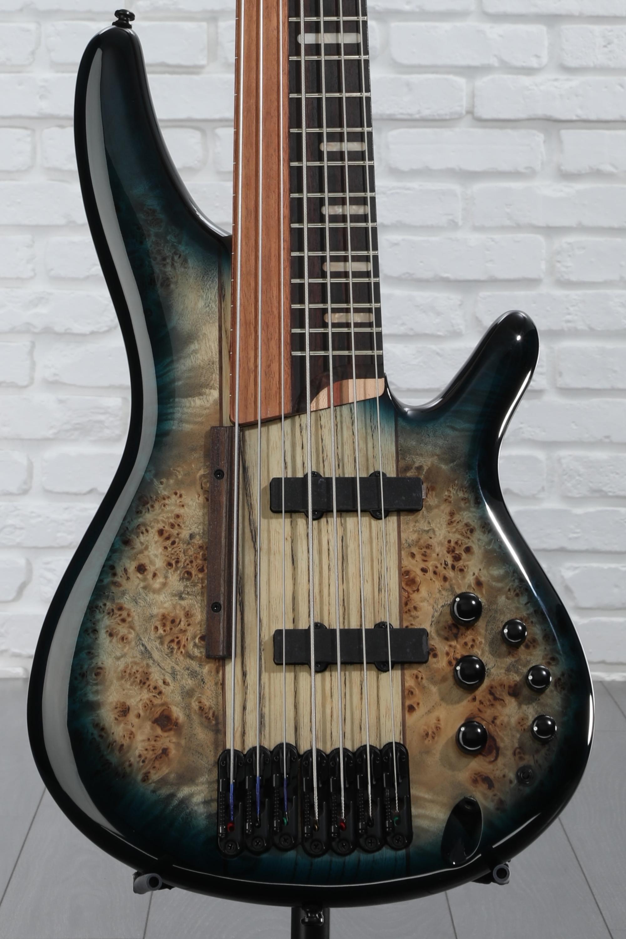 Ibanez Bass Workshop SRAS7 Ashula 7-string Bass Guitar - Cosmic Blue ...