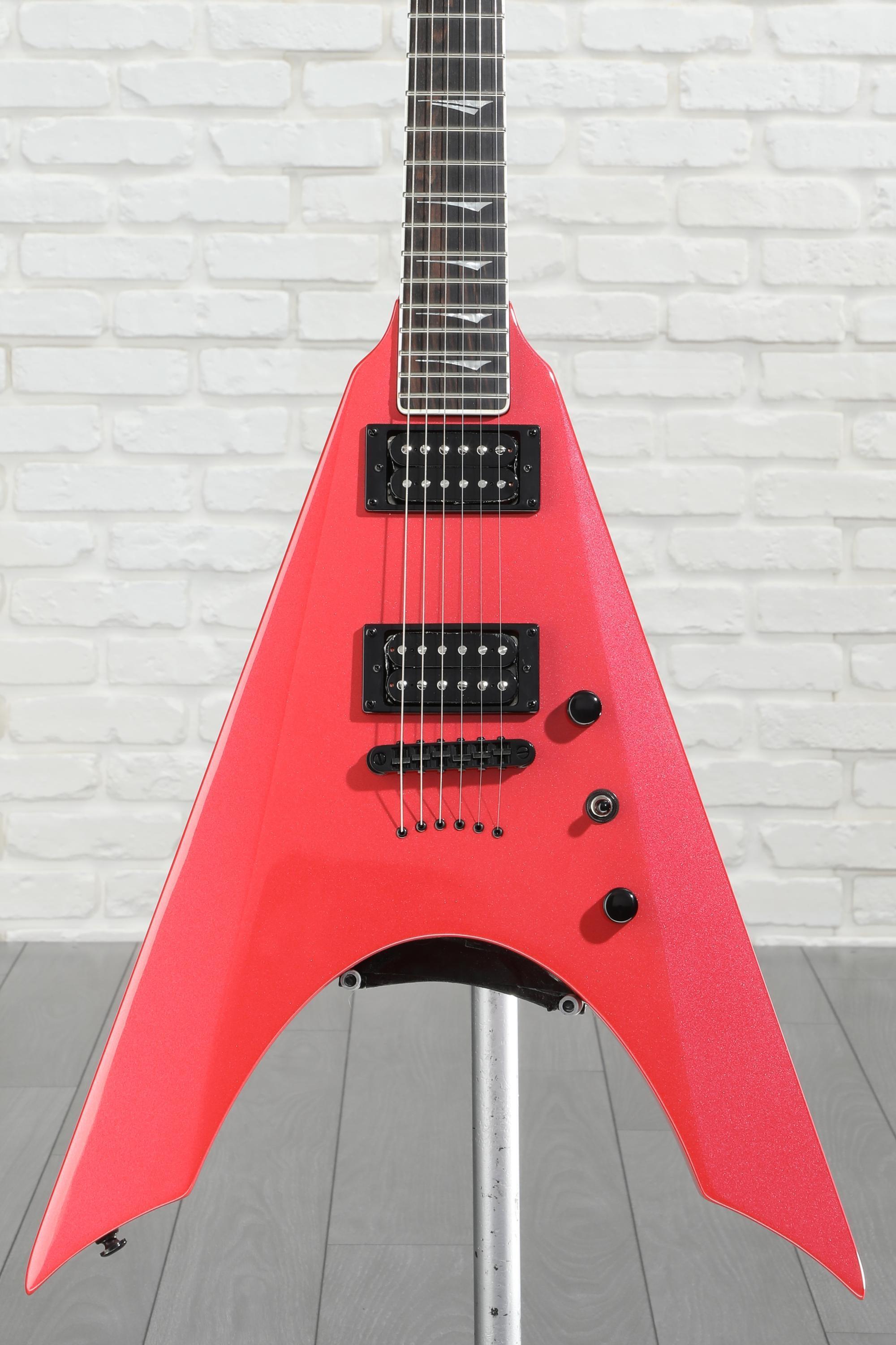 Kramer Nite-V Electric Guitar - Crimson Red Metallic | Sweetwater