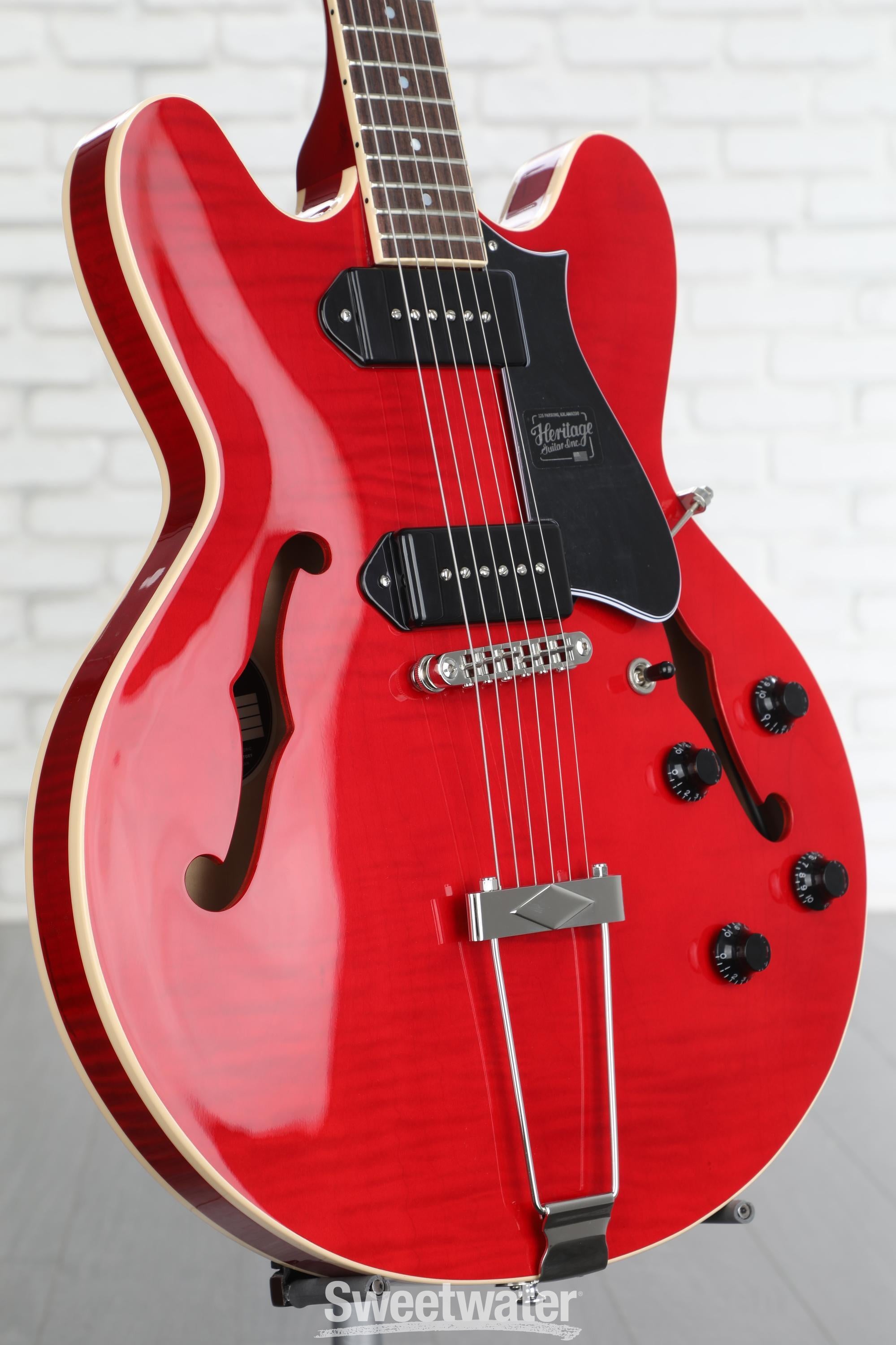 Heritage Standard H-530 Hollowbody Electric Guitar - Trans Cherry | Sweetwater