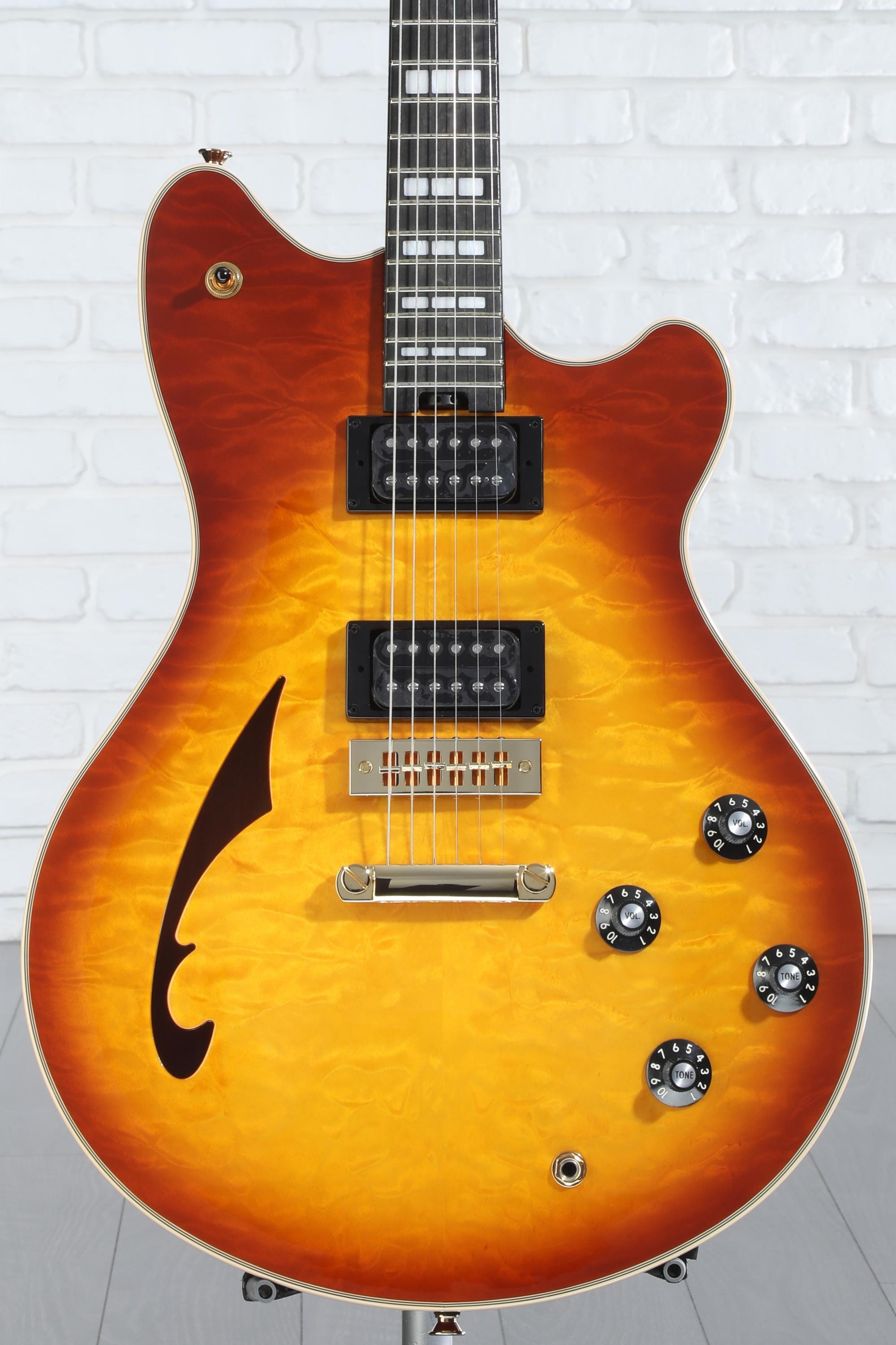 EVH SA-126 Special Quilted Maple Semi-hollowbody Electric Guitar - Tobacco Burst | Sweetwater