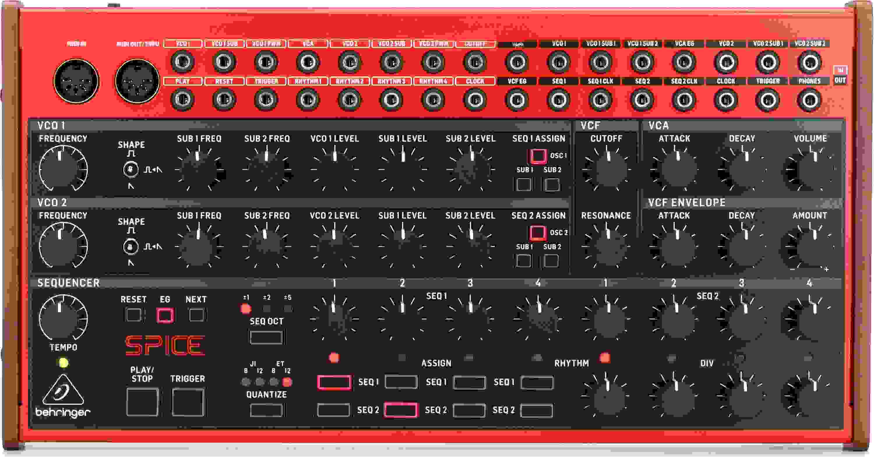 Behringer Spice Analog Semi-modular Polyrhythmic Synthesizer | Sweetwater
