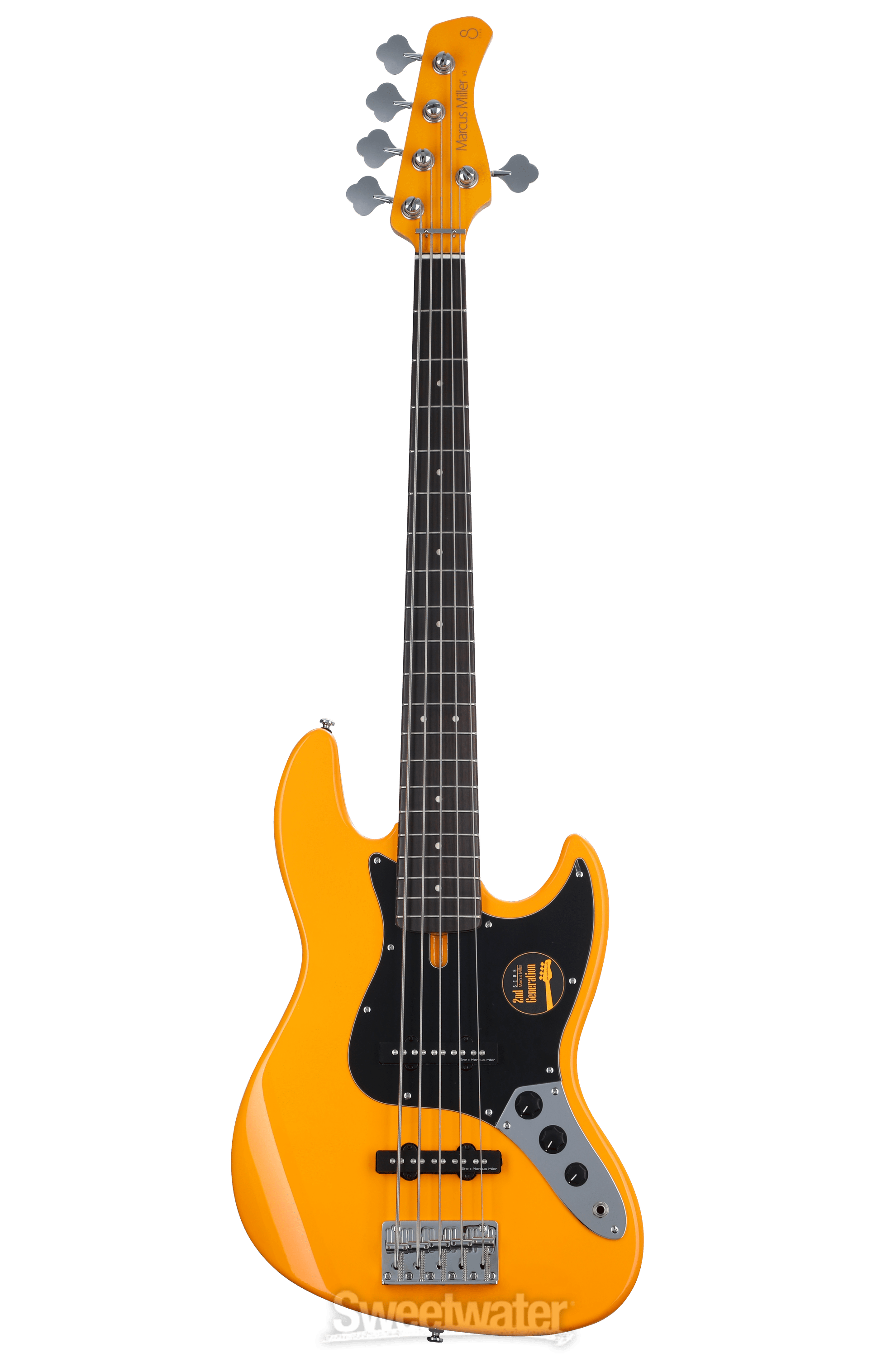 Sire Marcus Miller V3P 5-string Bass Guitar - Orange | Sweetwater