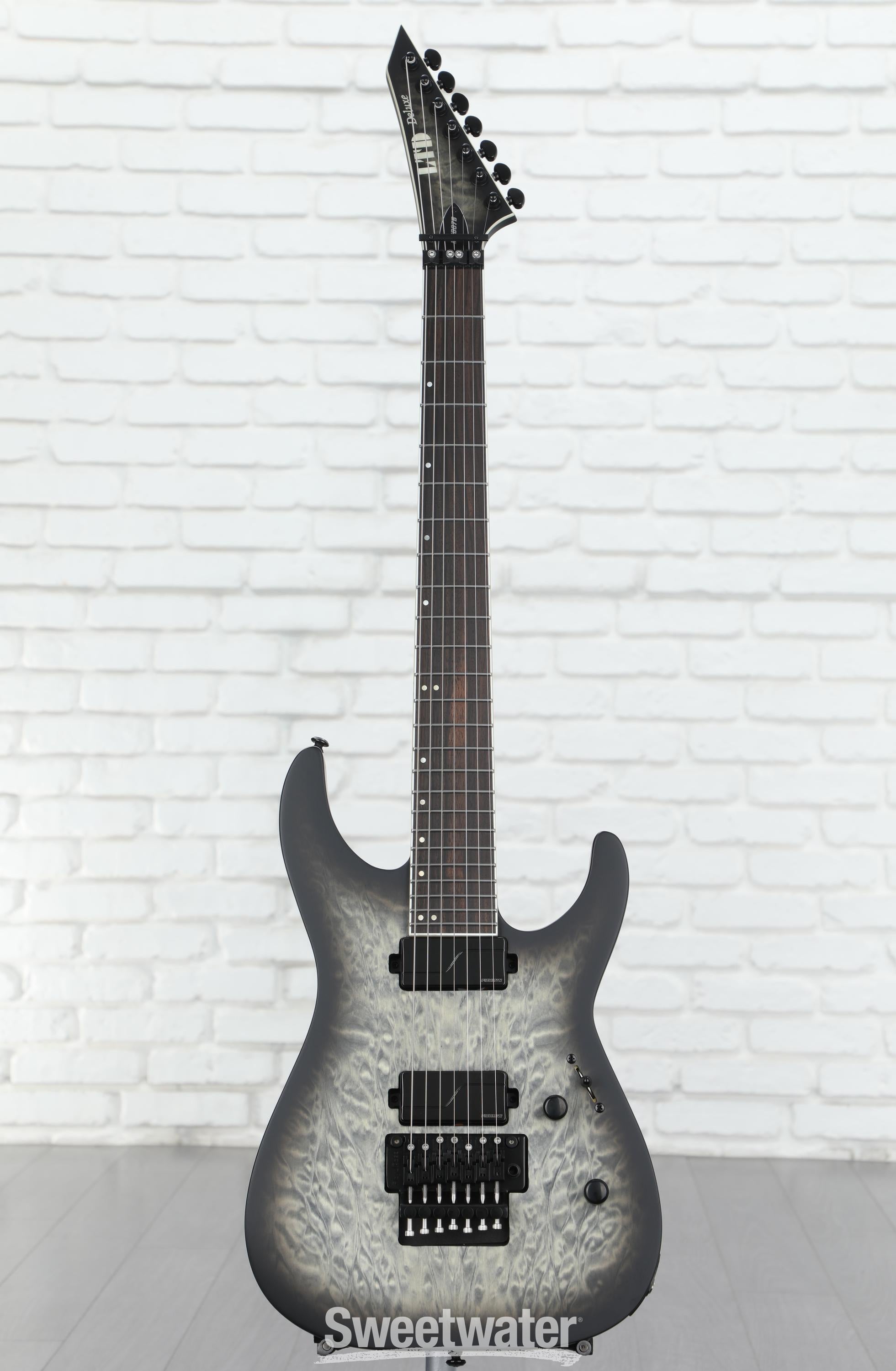 ESP LTD M-1007B 7-string Baritone Electric Guitar - Charcoal Burst ...