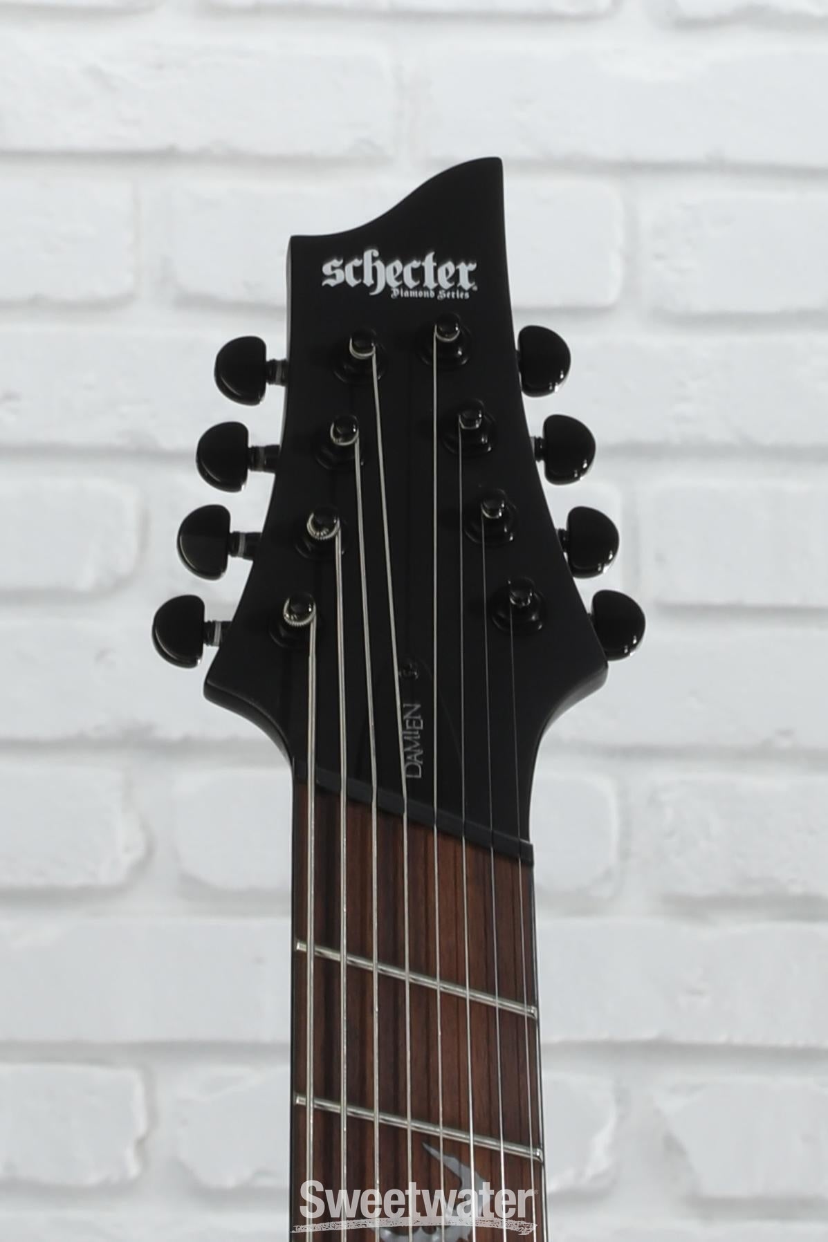 Schecter Damien-8 Multiscale 8-string Electric Guitar - Satin Black ...