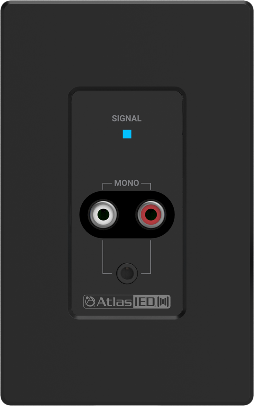 AtlasIED A-RCA-US-B RCA Wall Audio Input - Black | Sweetwater