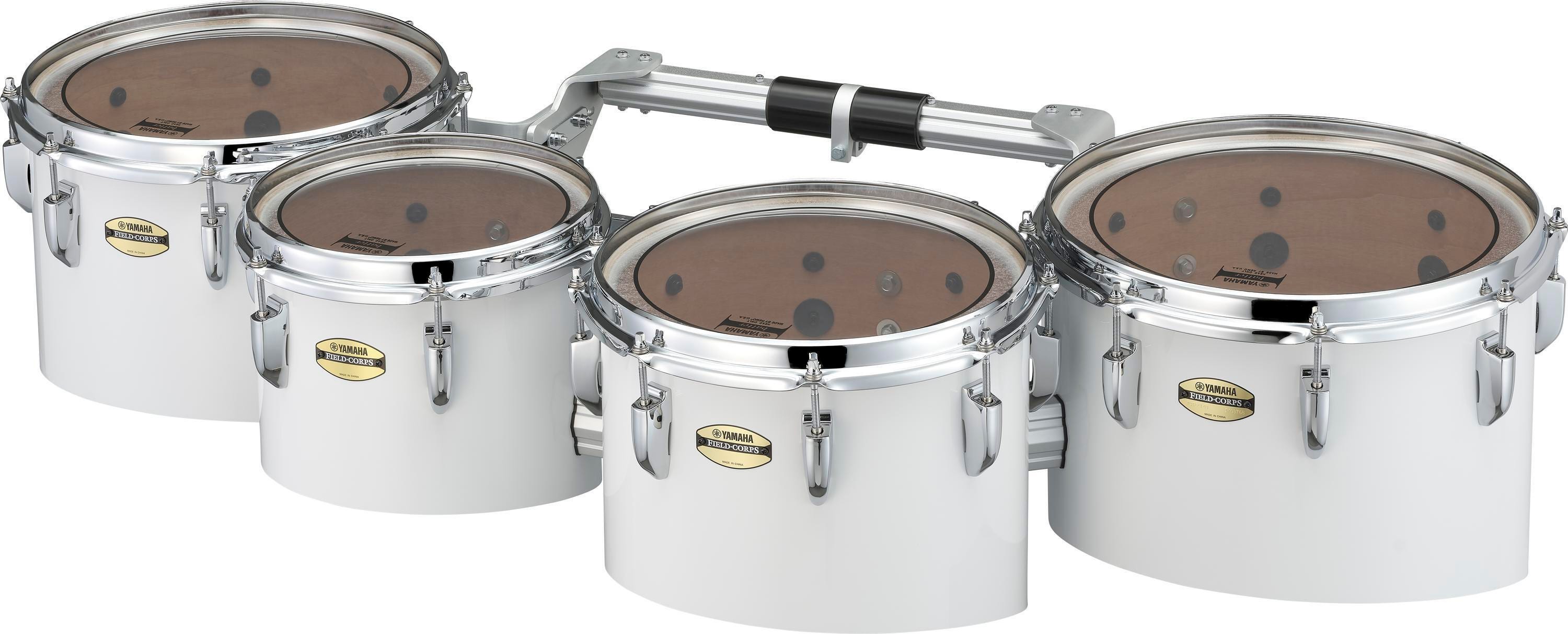 Yamaha 8400 Field-Corps Marching Tenors - Large Quad, White Wrap ...